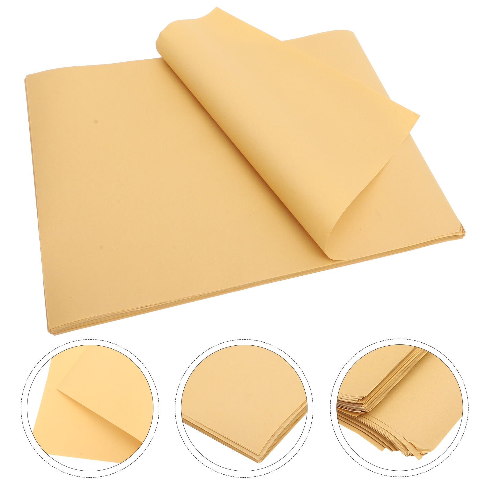 WORGEOUS 100Set Papers Rectangular Paper Oil Absorption For Sandwiches ...