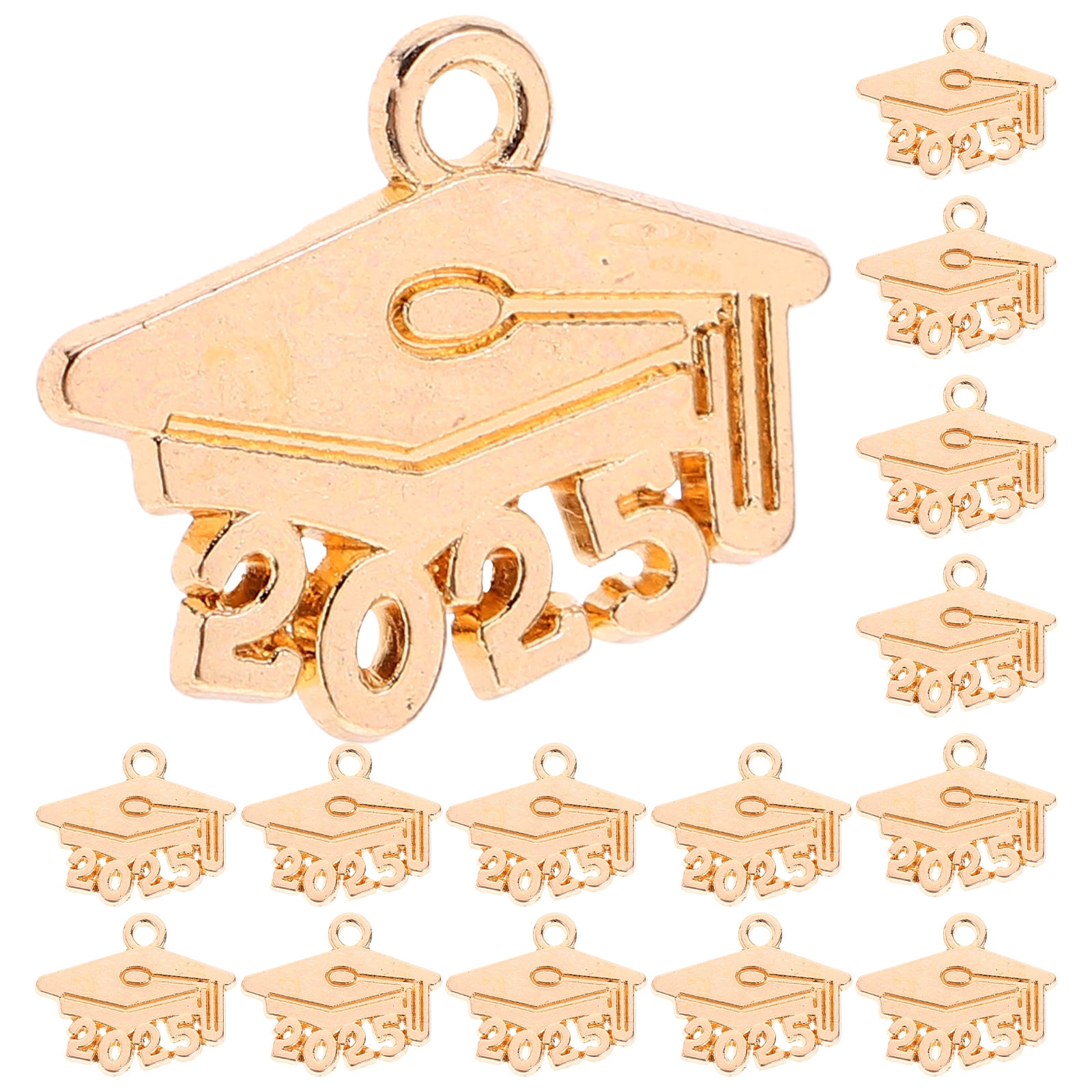 WORGEOUS 100pcs 2025 Signet Charms Pendant Diy Graduation Cap Charms ...