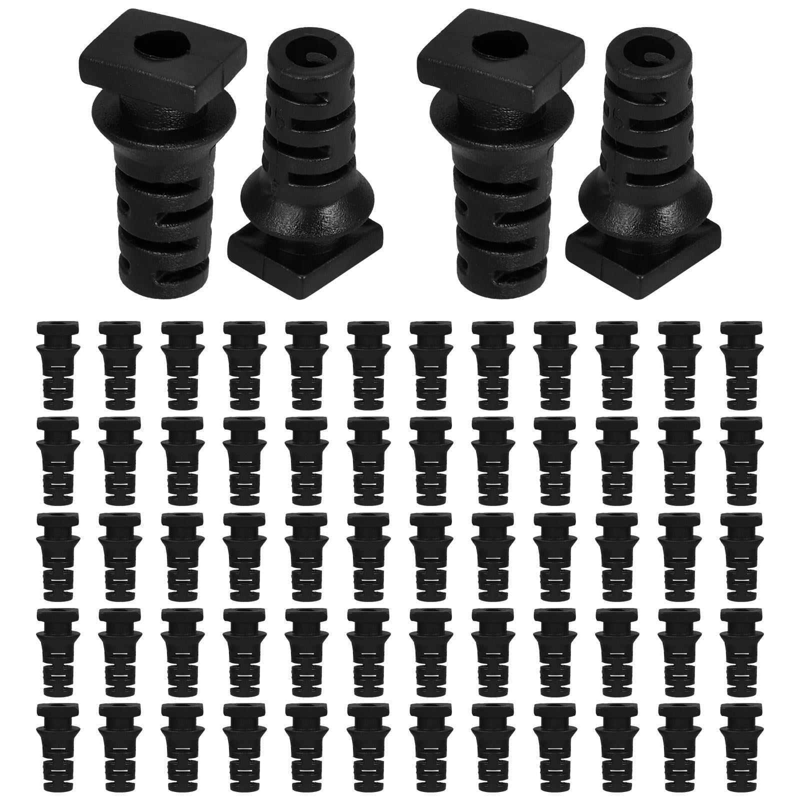 WORGEOUS 100pcs Cable Glands Spiral Strain Relief Cord Connectors Cord ...