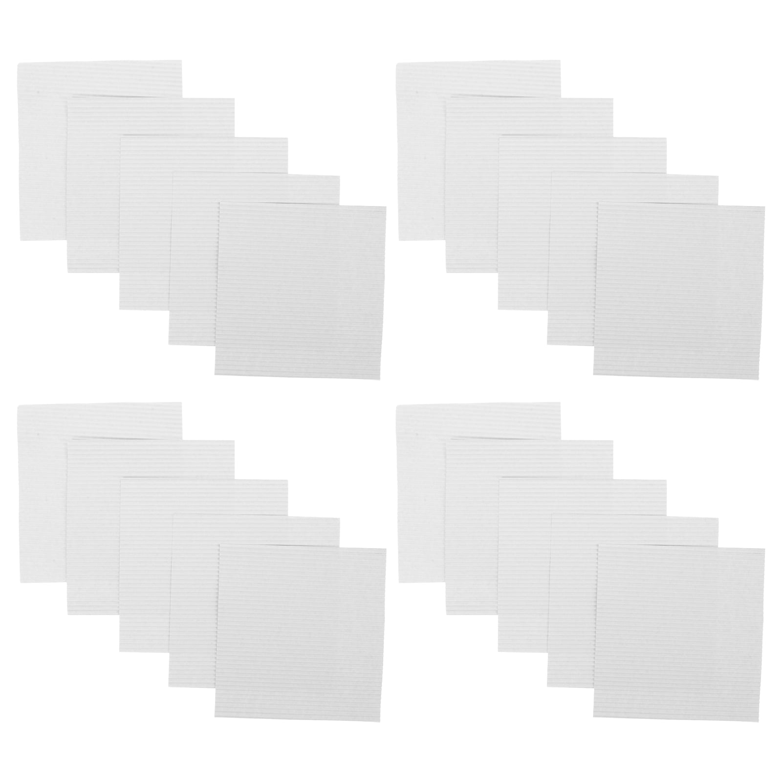 WORGEOUS 100pcs Corrugated Pizza Paper Pads Multi-Purpose Liners for ...