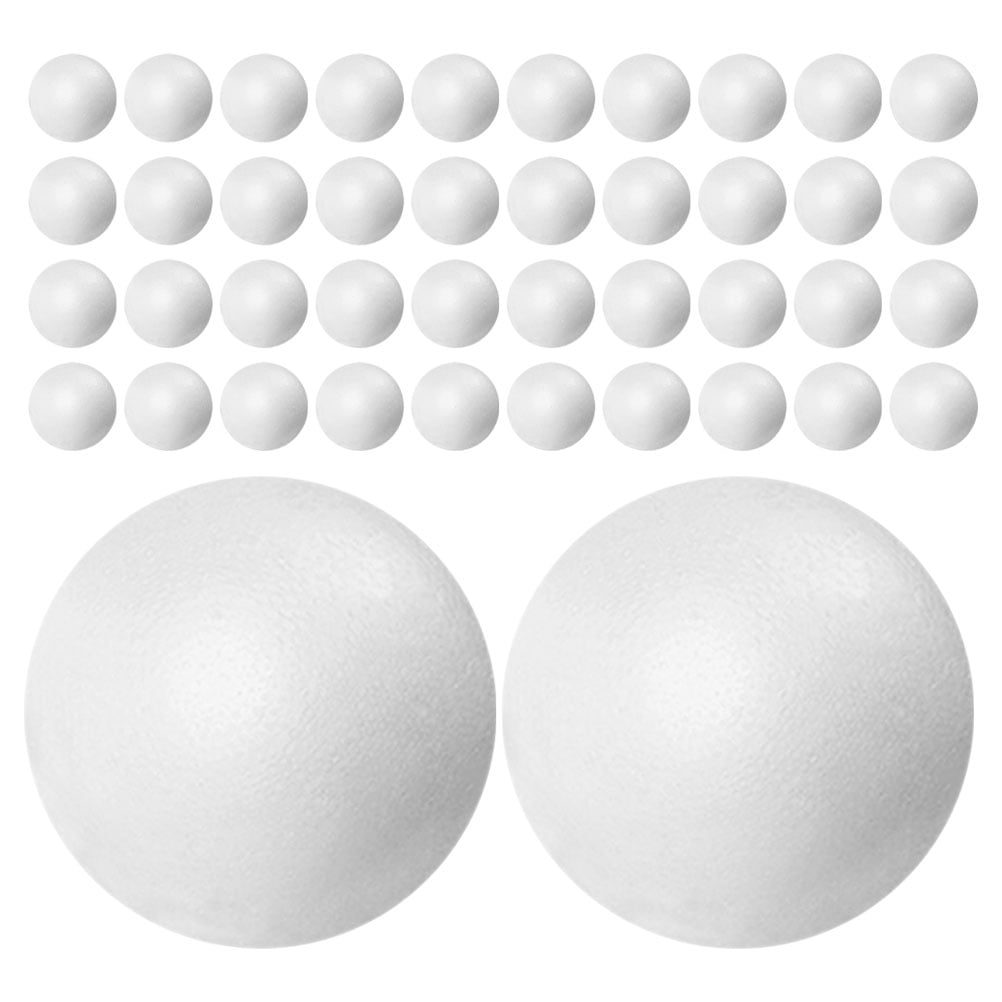 WORGEOUS 100pcs Foam Circle Large Foam Ball Round Foam Sphere Solar System Model Craft Foam Ball ...