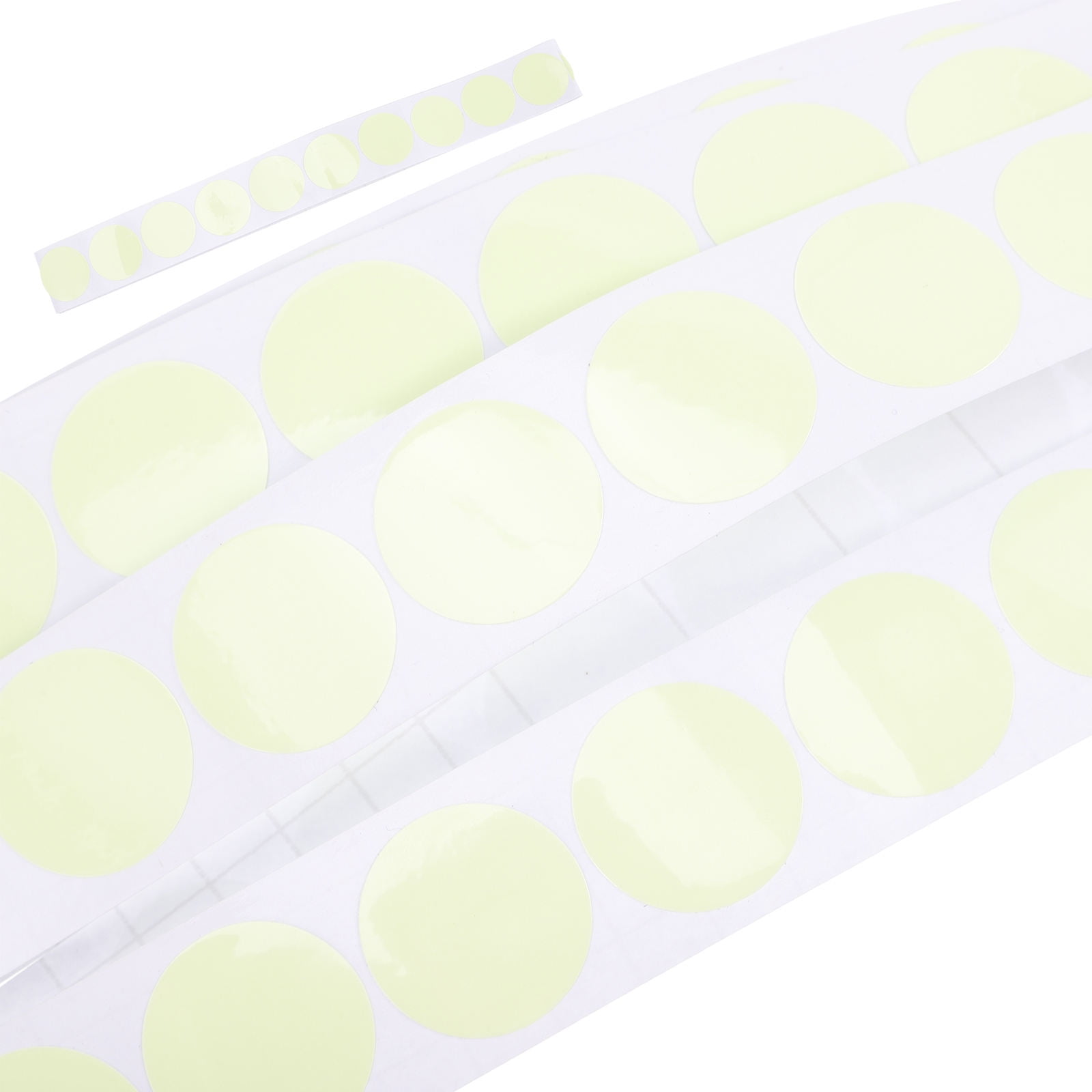 HOOWIFFY 100pcs Fluorescent Stickers PET Light Green Simple and ...