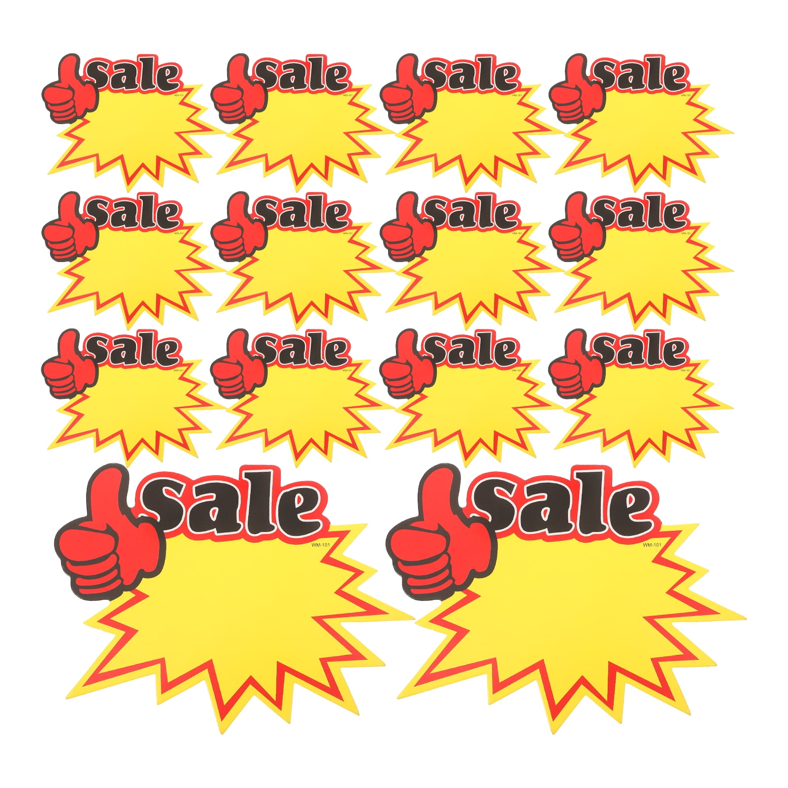 WORGEOUS 100pcs Large Blank Price Tags For Supermarket Retail Stores ...