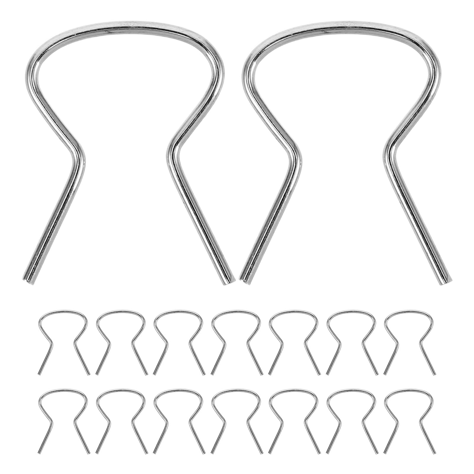 WORGEOUS 100pcs Metal Retaining Clips U-Type For Car Window Handle ...