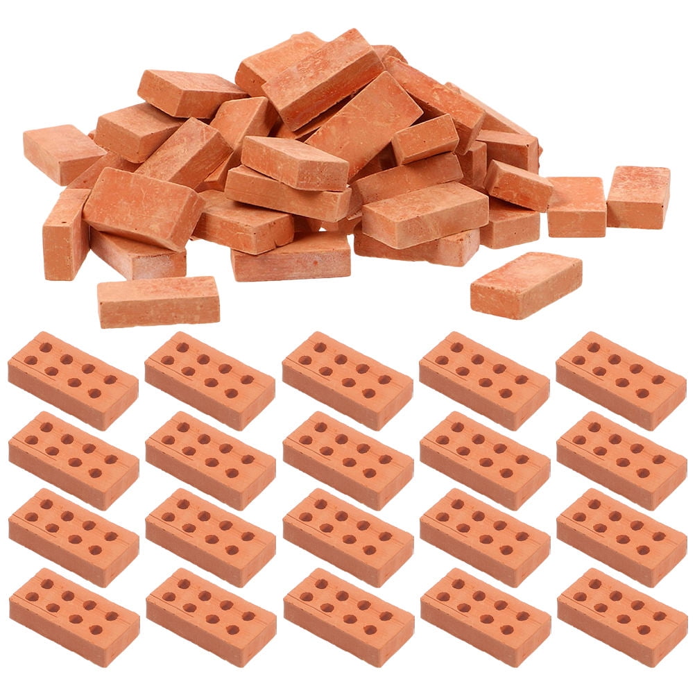 WORGEOUS 100pcs Micro Landscape Brick Bulk Model Brick Bulk Model ...