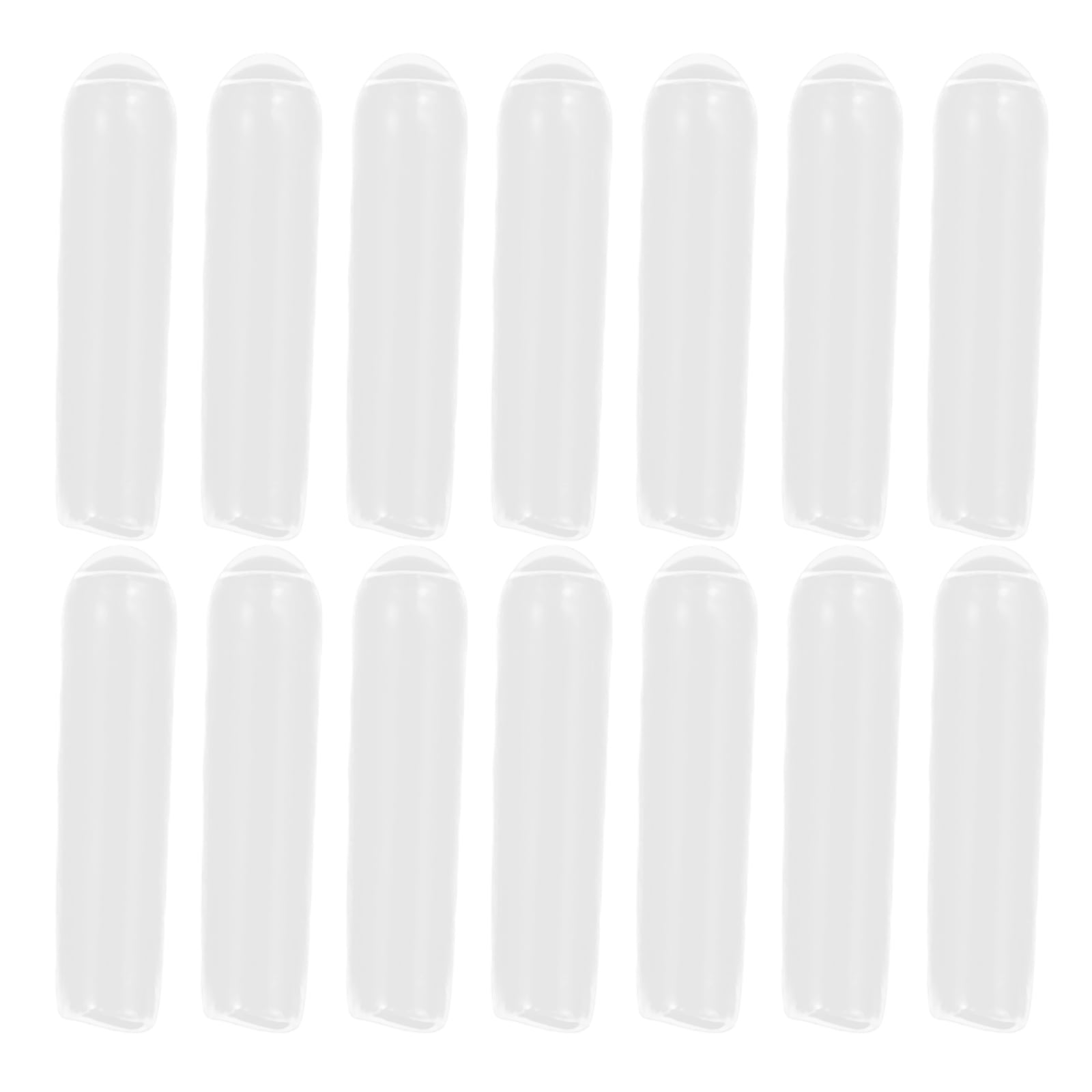 WORGEOUS 100pcs Plastic End Caps Round Tube Bolt Cap Covers Clear Screw ...