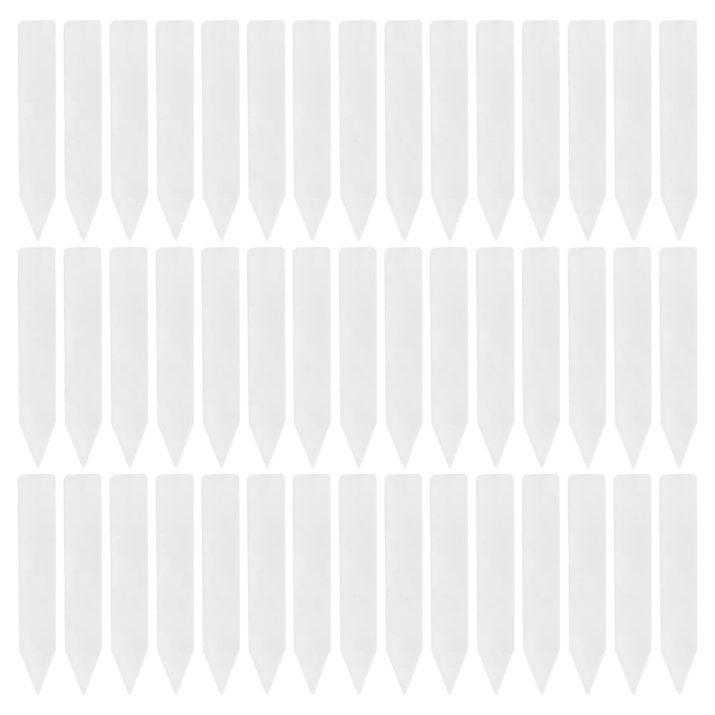 WORGEOUS 100pcs Plastic Plant Labels Waterproof Garden Tags White ...