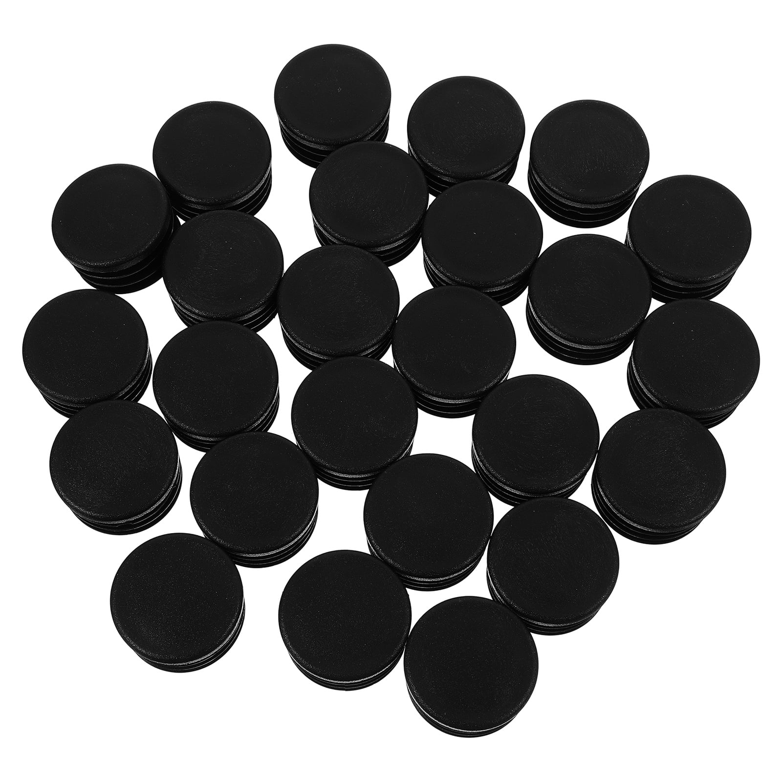 WORGEOUS 100pcs Tubing End Caps Threaded Round Table Leg Plugs Tubing ...