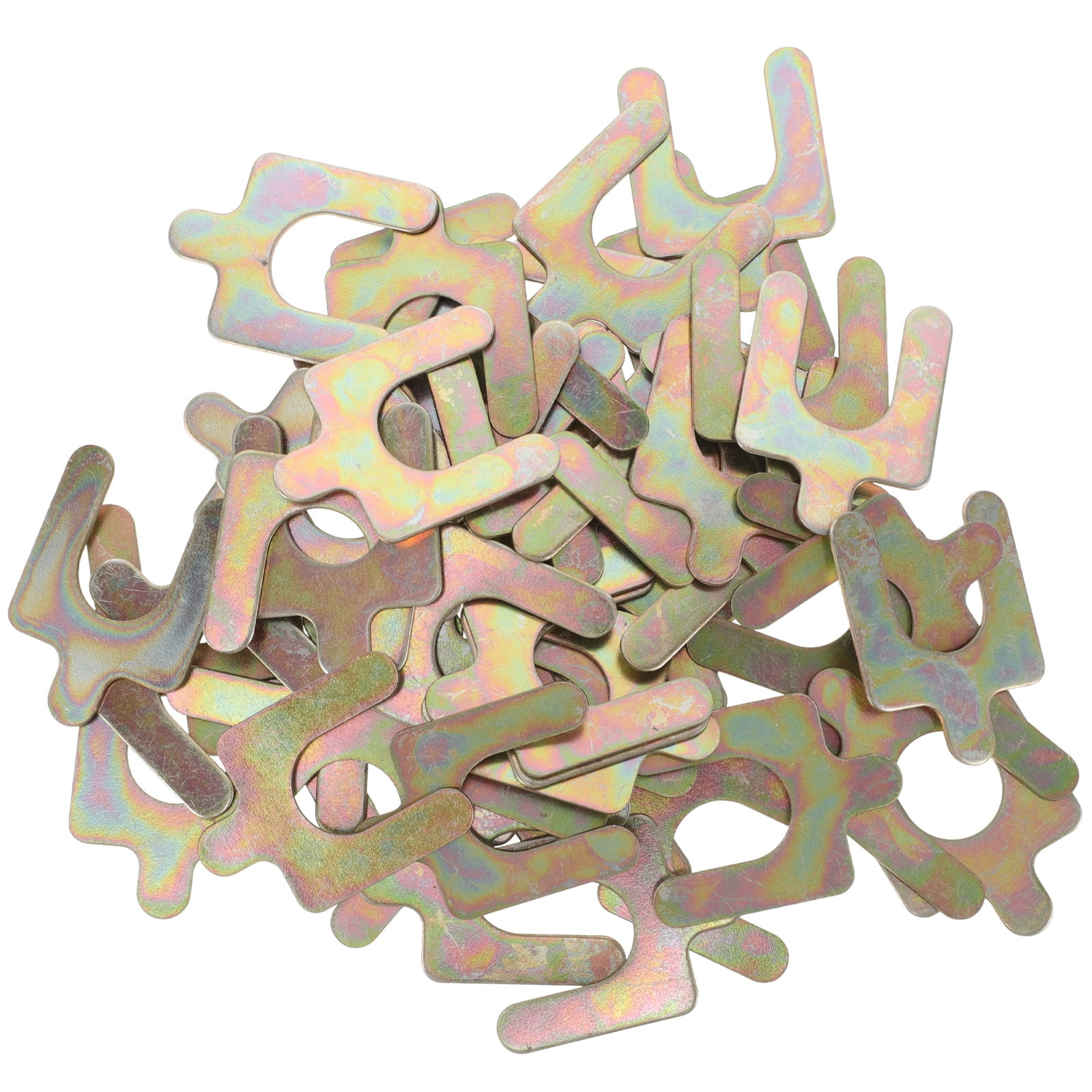 WORGEOUS 100pcs U-Shaped Metal Brake Line Clips Durable Brake Hose ...