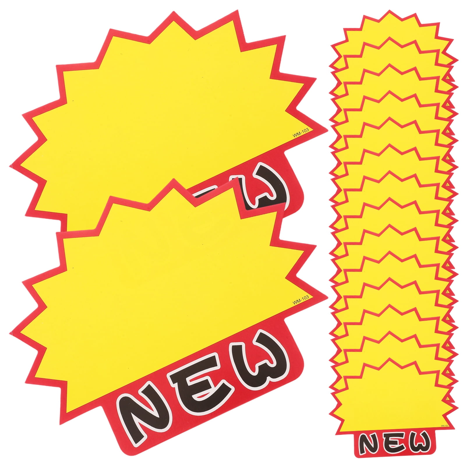 WORGEOUS 100pcs Yard Sale Price Tags Blank Star Shape Retail Sale Tags ...