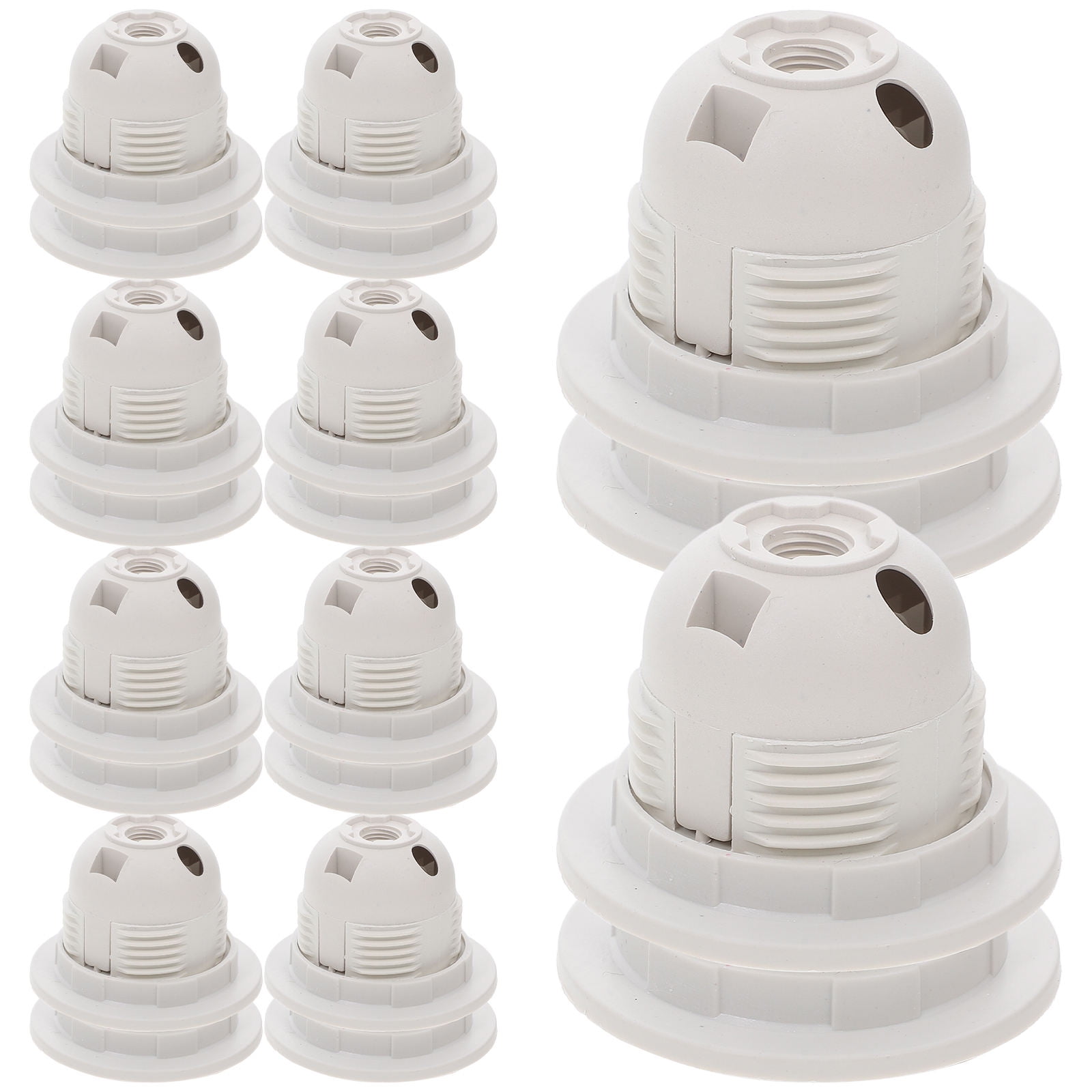 WORGEOUS 10PCS Lamp Socket E27 Screw Light Socket Bulb Holder Fixture ...