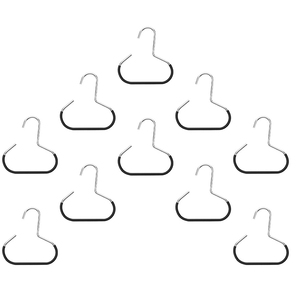 WORGEOUS 10PCS Scarf Hanger Metal Tie Belt Organizer Space Saving Ring ...