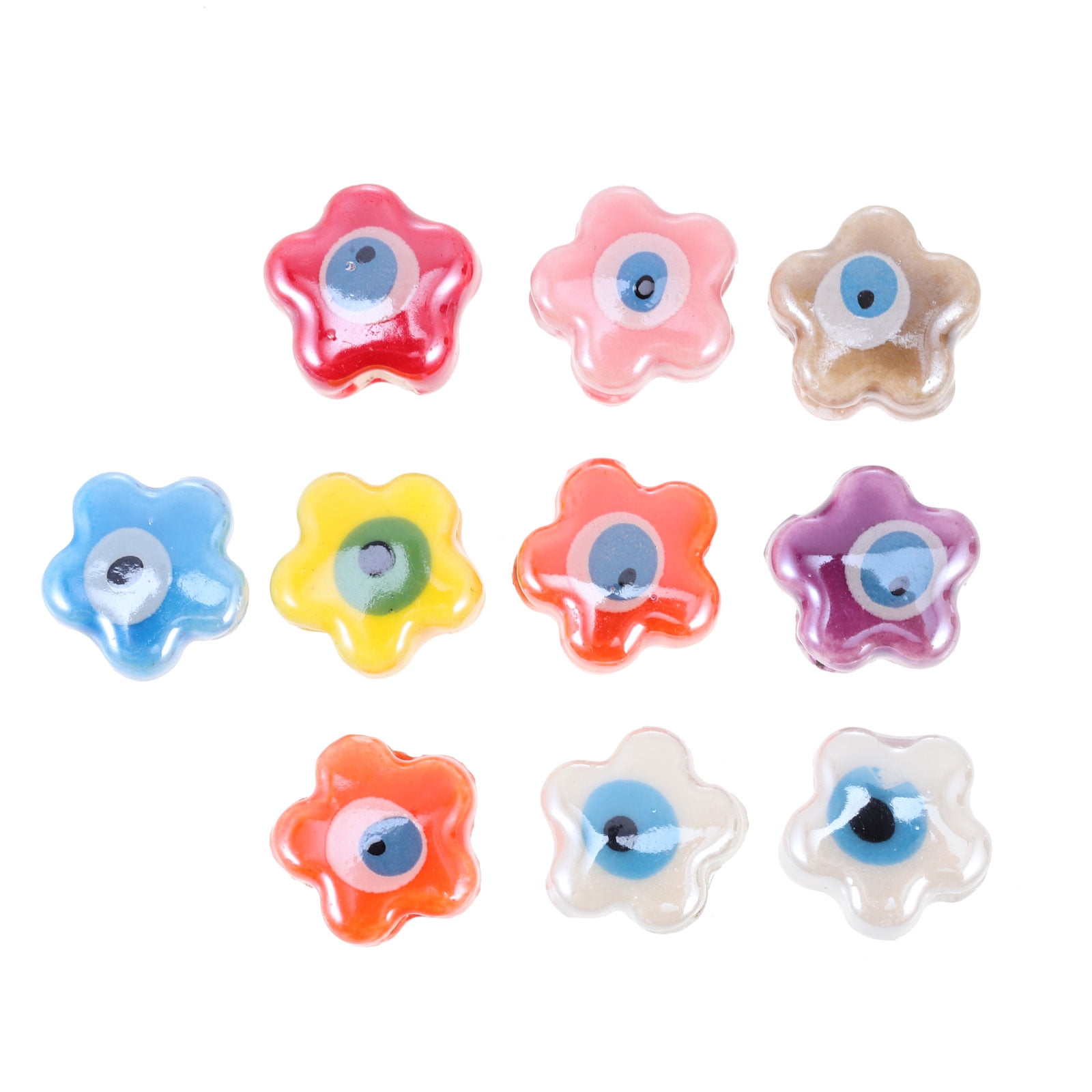 WORGEOUS Colored Beads for Jewelry Beads Assorted Color 10Pcs for ...