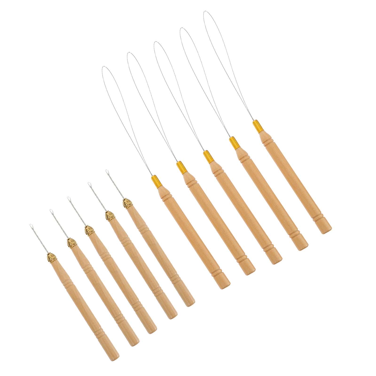 WORGEOUS 10Pcs Hair Dreadlock Needle Tool Crochet Hook Hair Locking ...