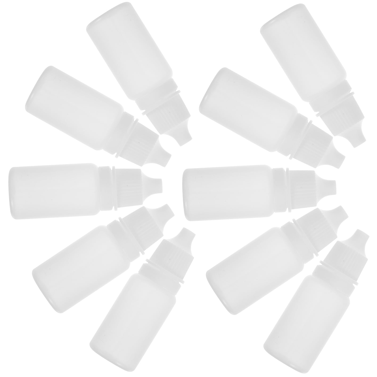 WORGEOUS Dropping Bottle Reusable Plastic 10 Pcs for Eye Drops and ...