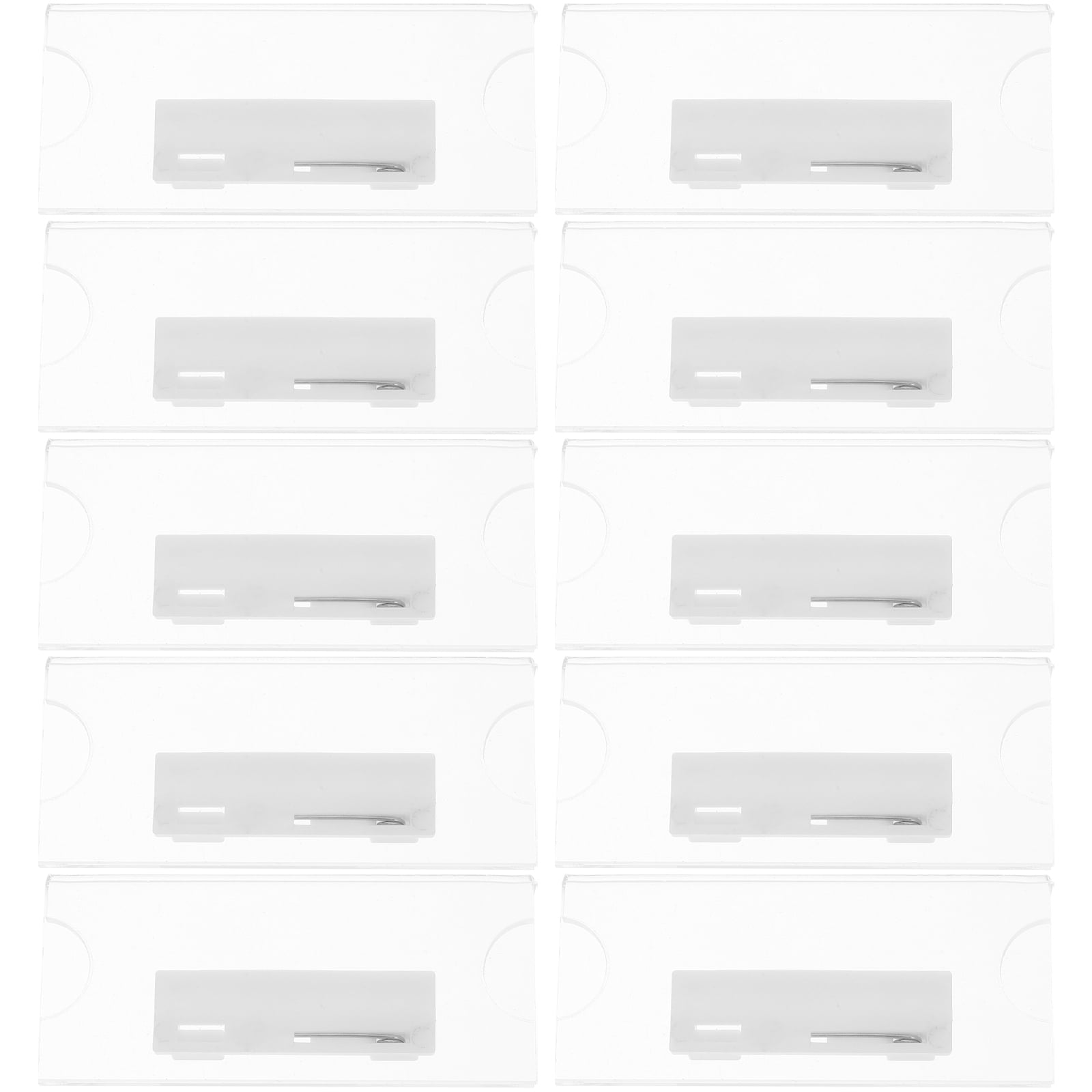 WORGEOUS 10Pcs Name Cards Holders Employee Badge Holders Students Badge ...