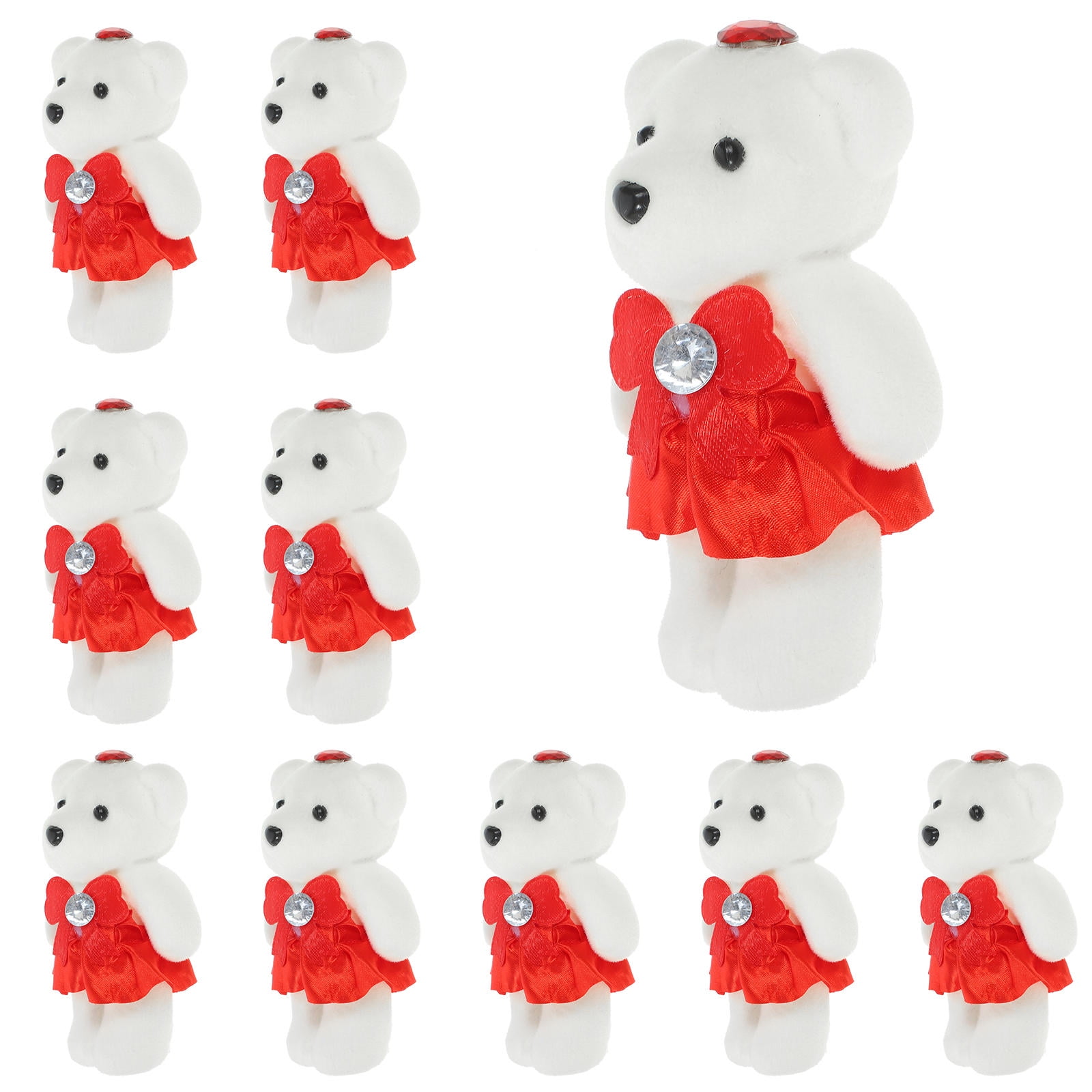 GETAJGHSD 10Pcs Soft Stuffed Bear Plush Wedding Decor for Bedroom ...