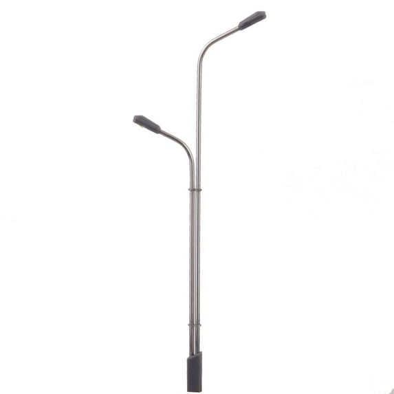 FONDOTIN White Dual Head 1:150 Street Lamp Plastic Model for Layout ...