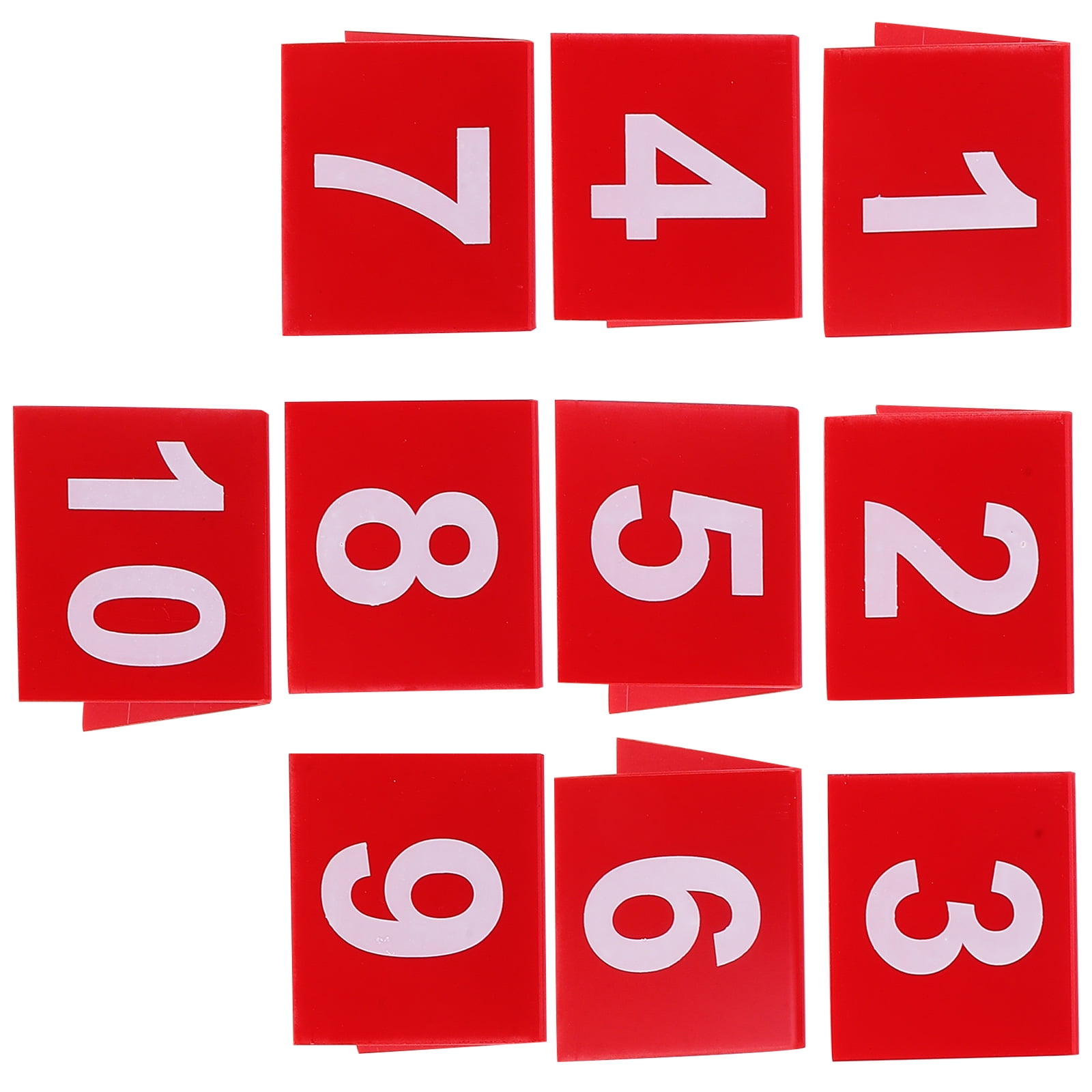 WORGEOUS 10pcs Acrylic Table Numbers 1-25 Double Side Numbered Table ...