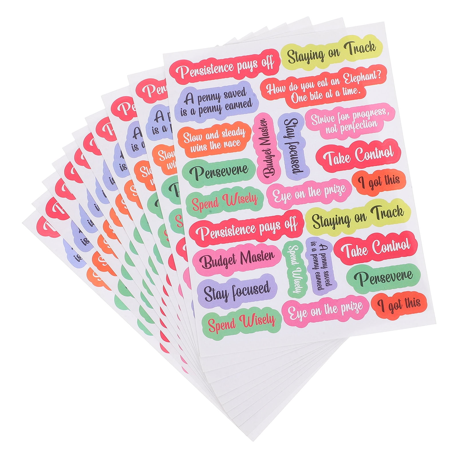 WORGEOUS 10pcs Cash Envelope Budget Stickers Budget Binder Labels for ...