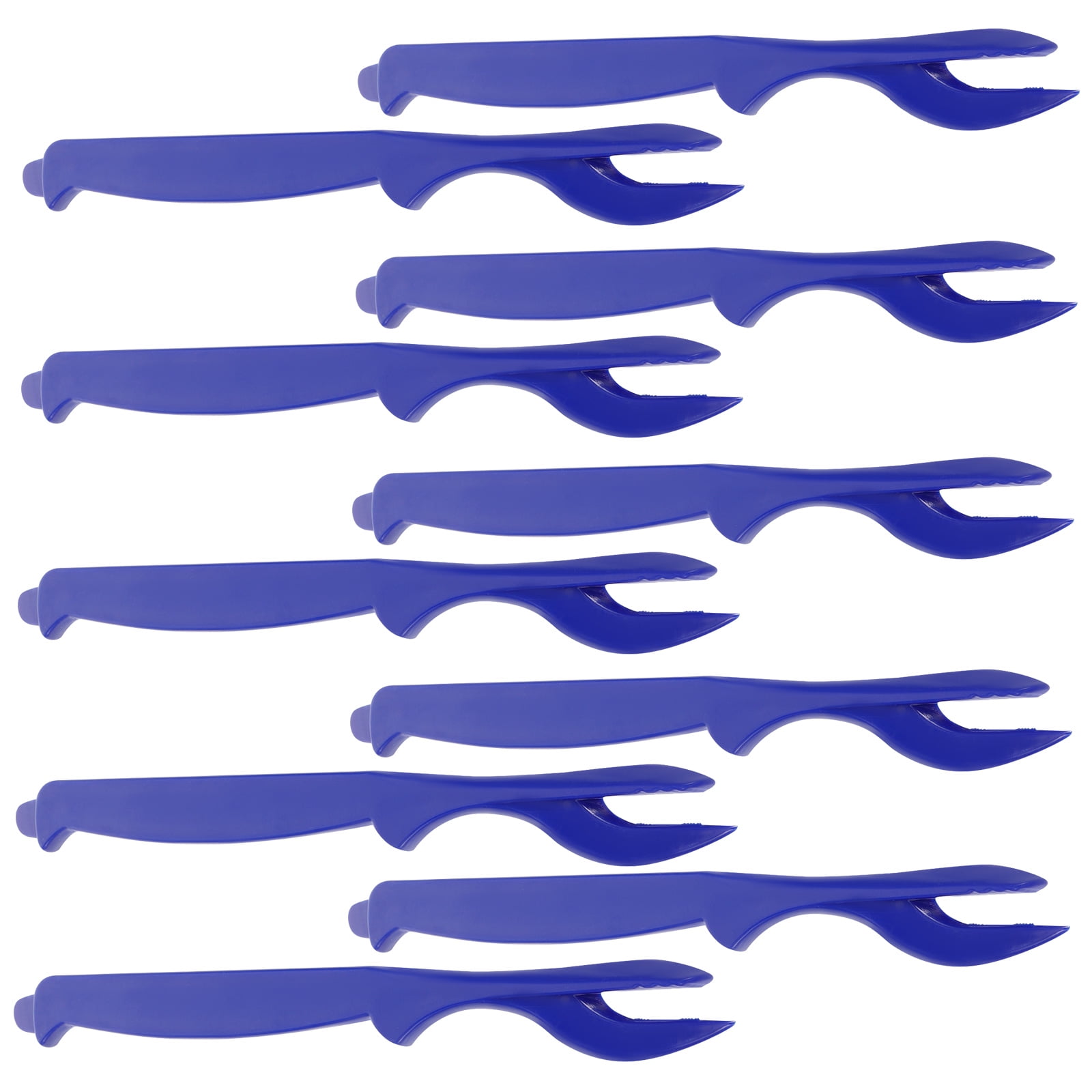WORGEOUS 10pcs Crab Eating Fork Plastic Seafood Fork Seafood Eating ...