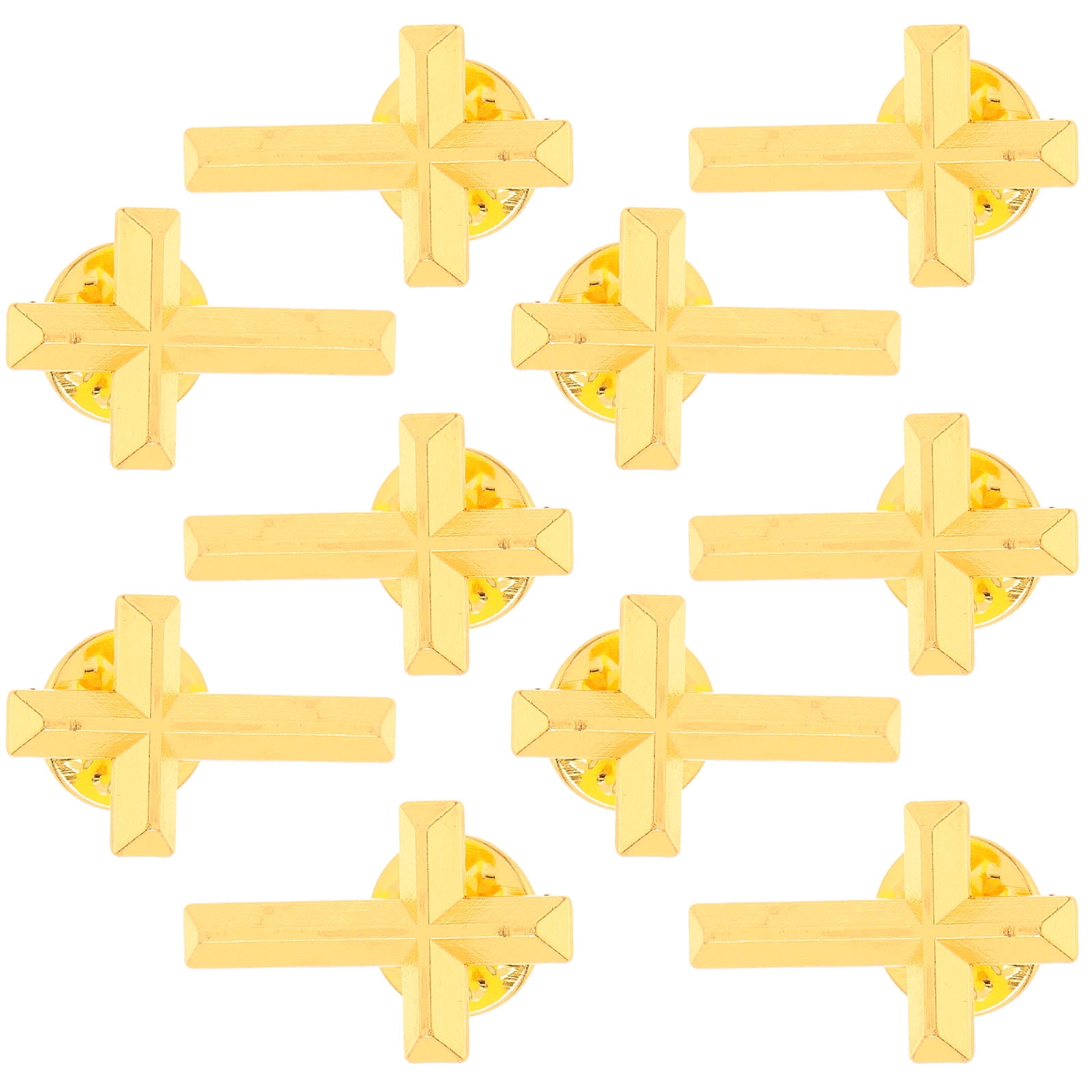 WORGEOUS 10pcs Cross Brooch Pin Religious Christian Cross Brooch Pin ...