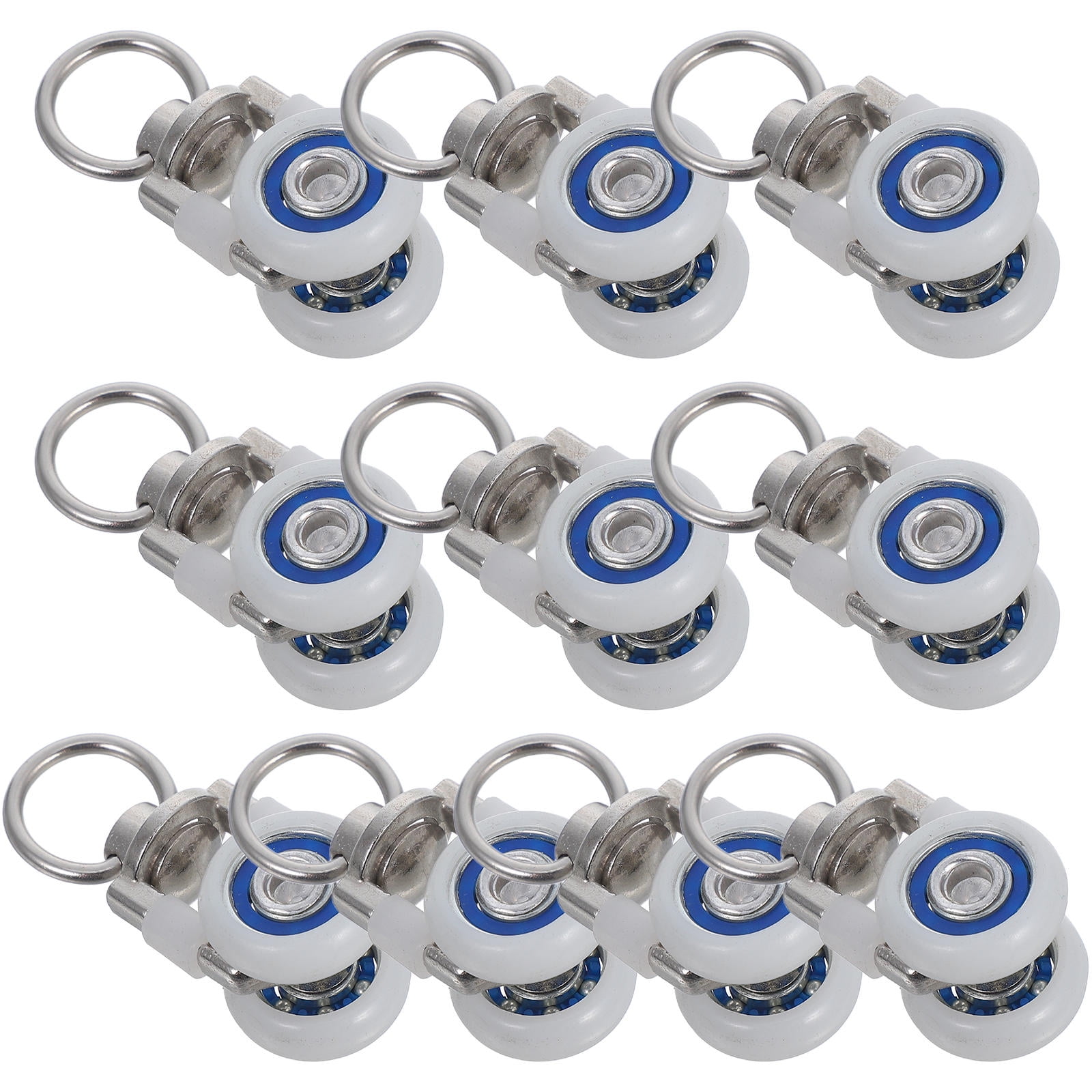 WORGEOUS 10pcs Curtain Track Rollers with Metal Bearings Curtain Track ...
