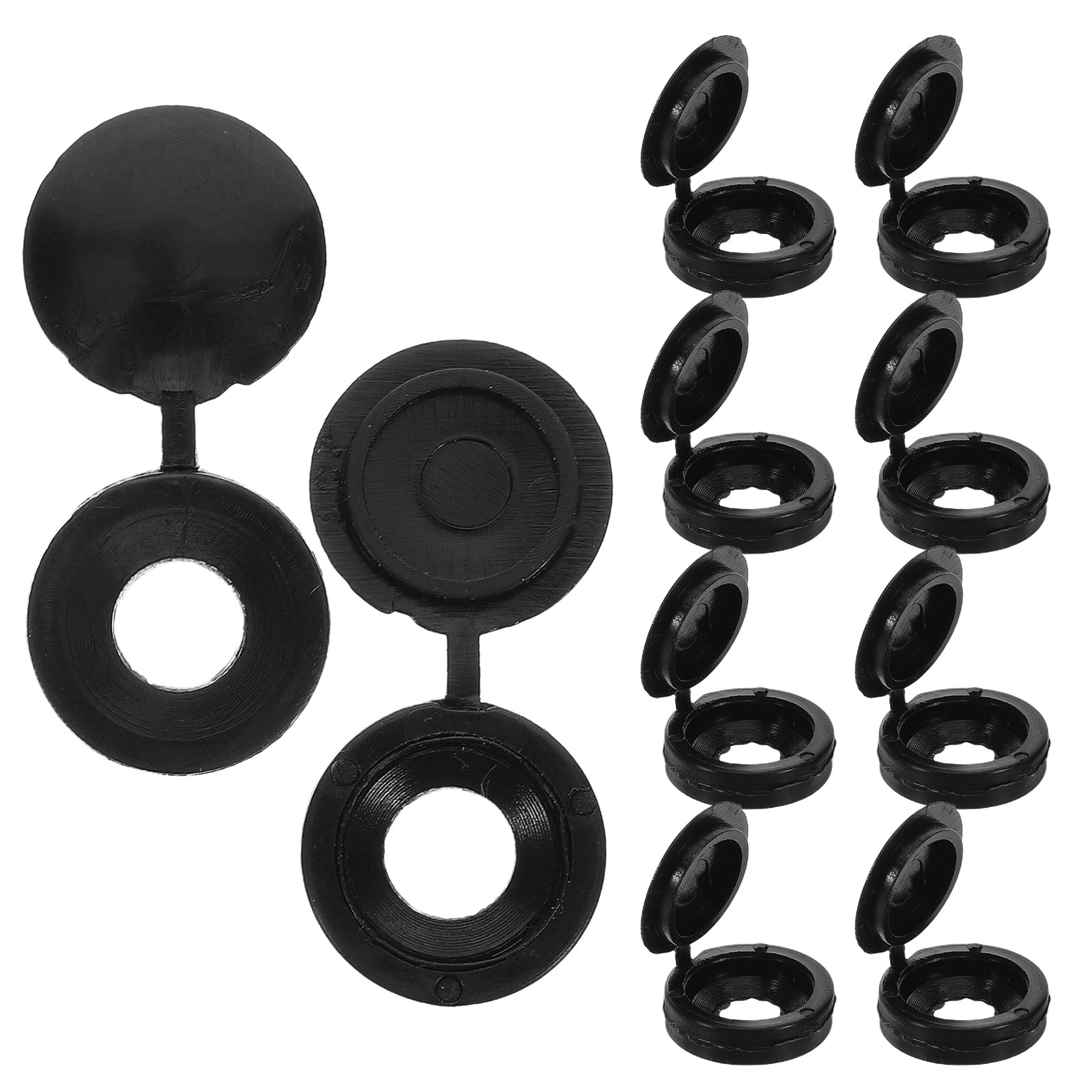 WORGEOUS 10pcs Decorative and Protective Hinged Screw Caps Small ...