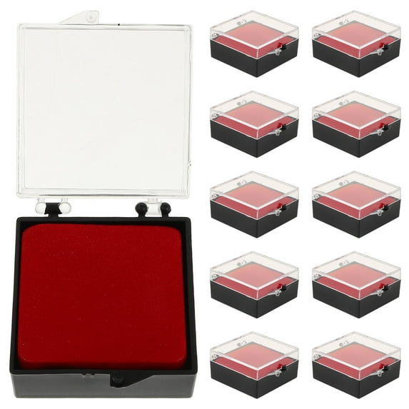 WORGEOUS 10pcs Empty Badge Holder Badge Pin Case Portable Badge Button ...
