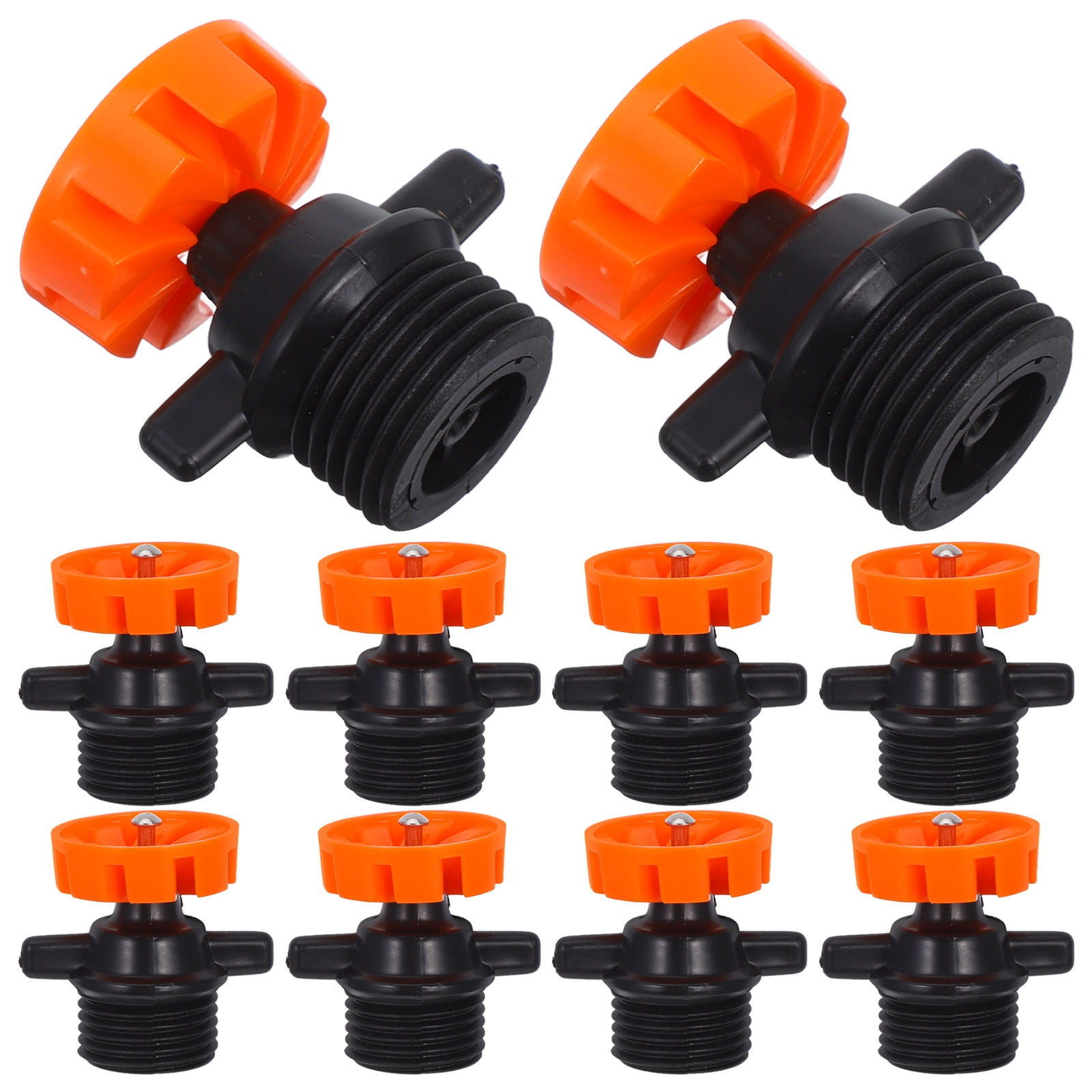 WORGEOUS 10pcs Garden Irrigation Sprinklers 360° Rotating Heads Mid ...