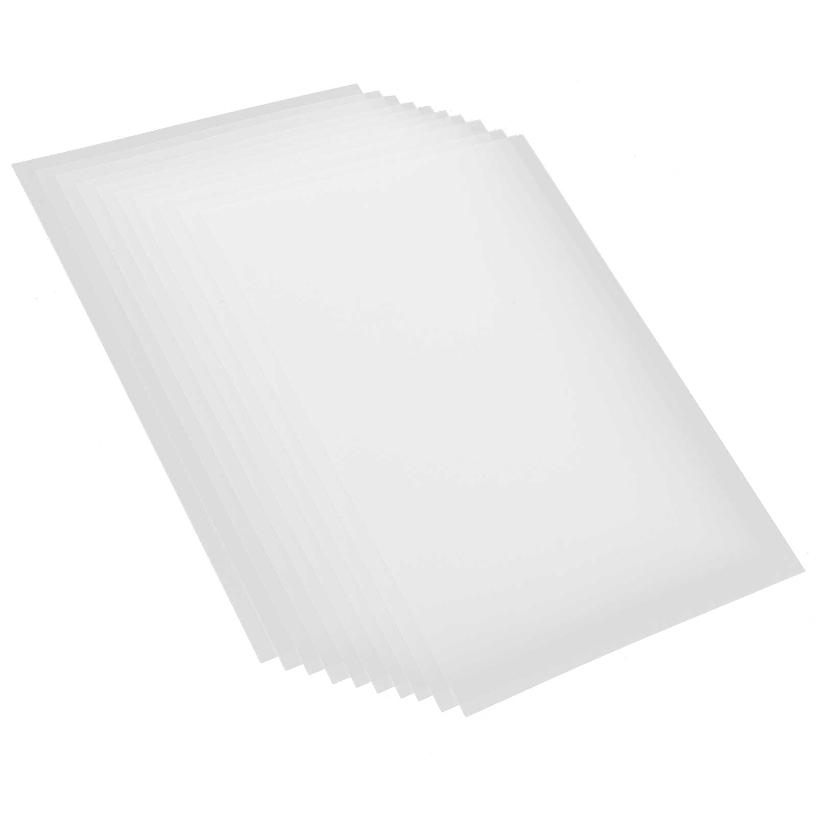 WORGEOUS 10pcs Heat Shrink Sheets Cuttable Heat Shrink Material Shrink ...