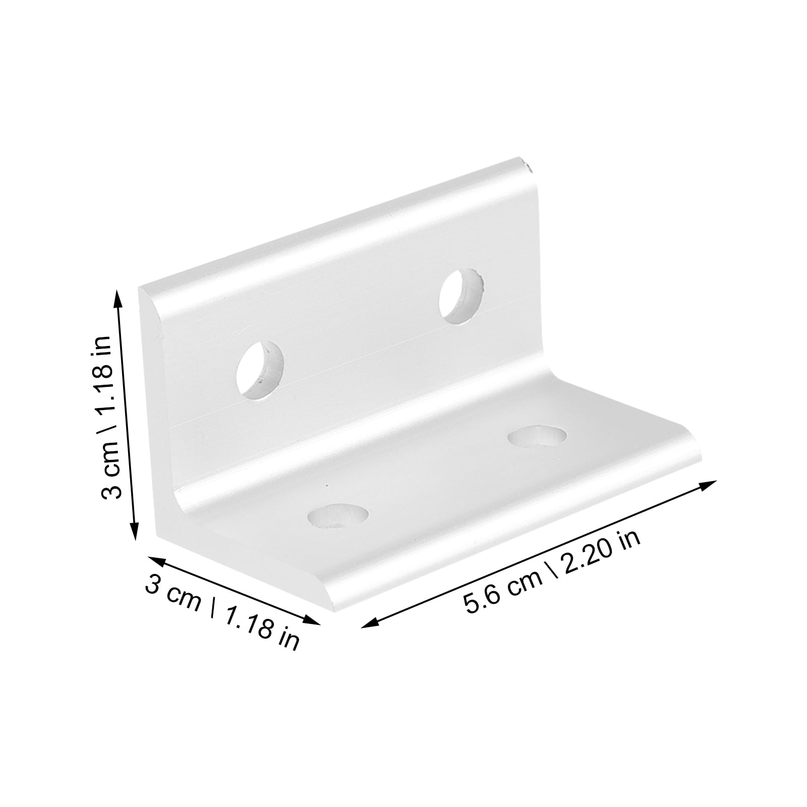 WORGEOUS 10pcs Inside Corner Bracket Aluminum Profile Corner Brackets ...