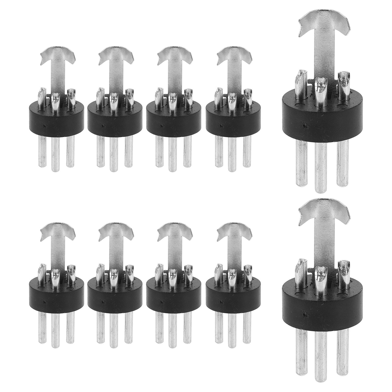 WORGEOUS 10pcs Mic Plugs 3-pin Microphone Connectors Replacement ...