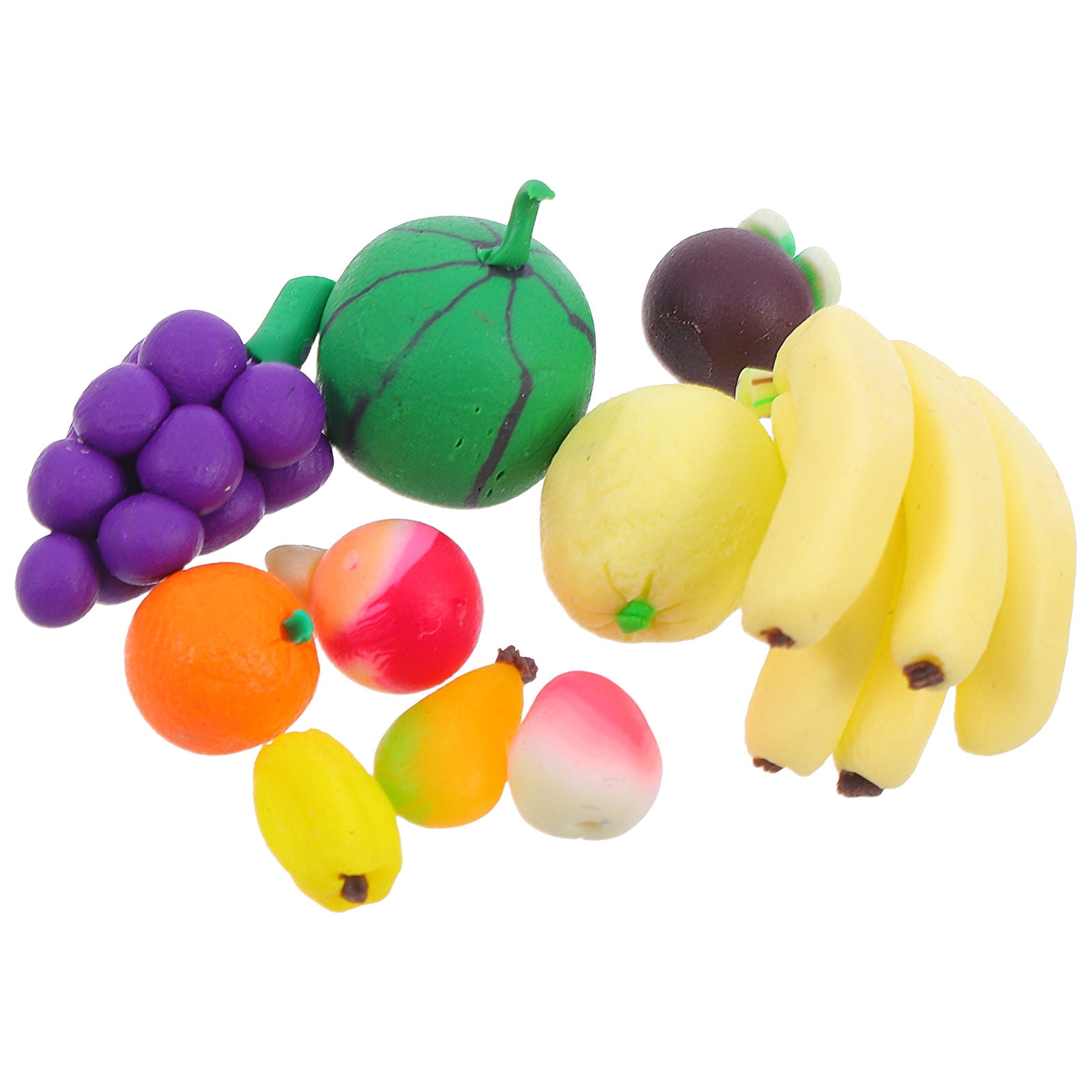 WORGEOUS 10pcs Mini Artificial Watermelons Polymer Clay Watermelons ...