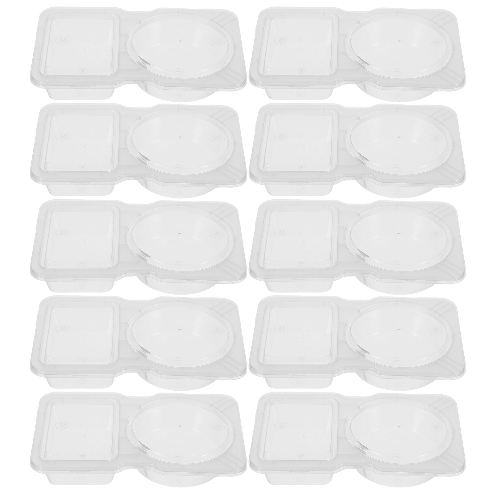 WORGEOUS 10pcs Multi-Use Plastic Spice Containers Portable Sauce Cup ...