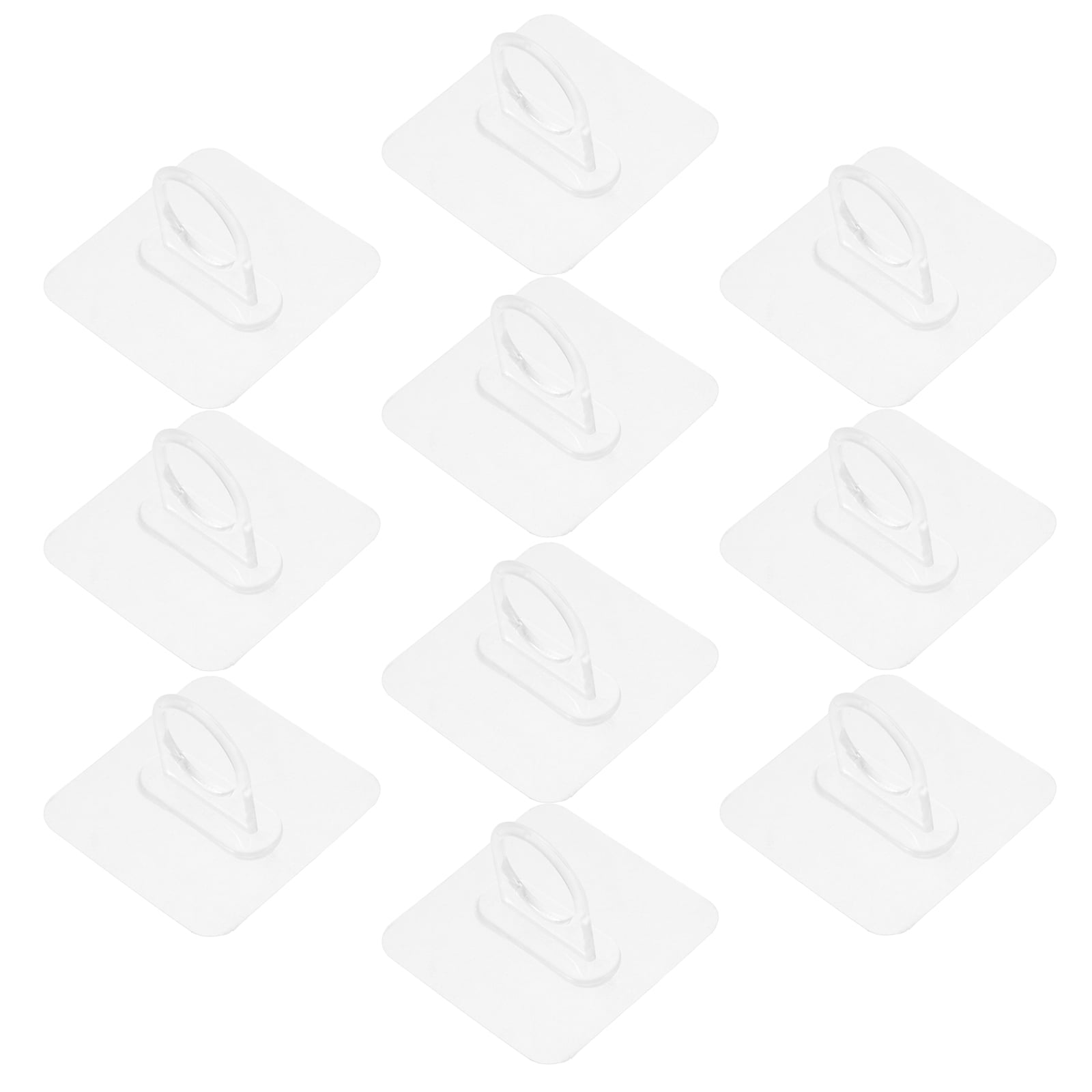 WORGEOUS 10pcs No Drill Needed Curtain Rod Holders Self Adhesive Rod ...