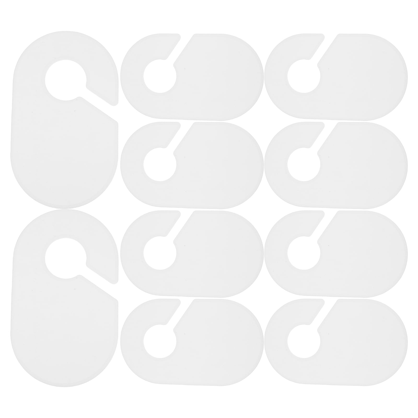 WORGEOUS 10pcs Plastic Closet Dividers For Clothes Hanger Size Easy To ...