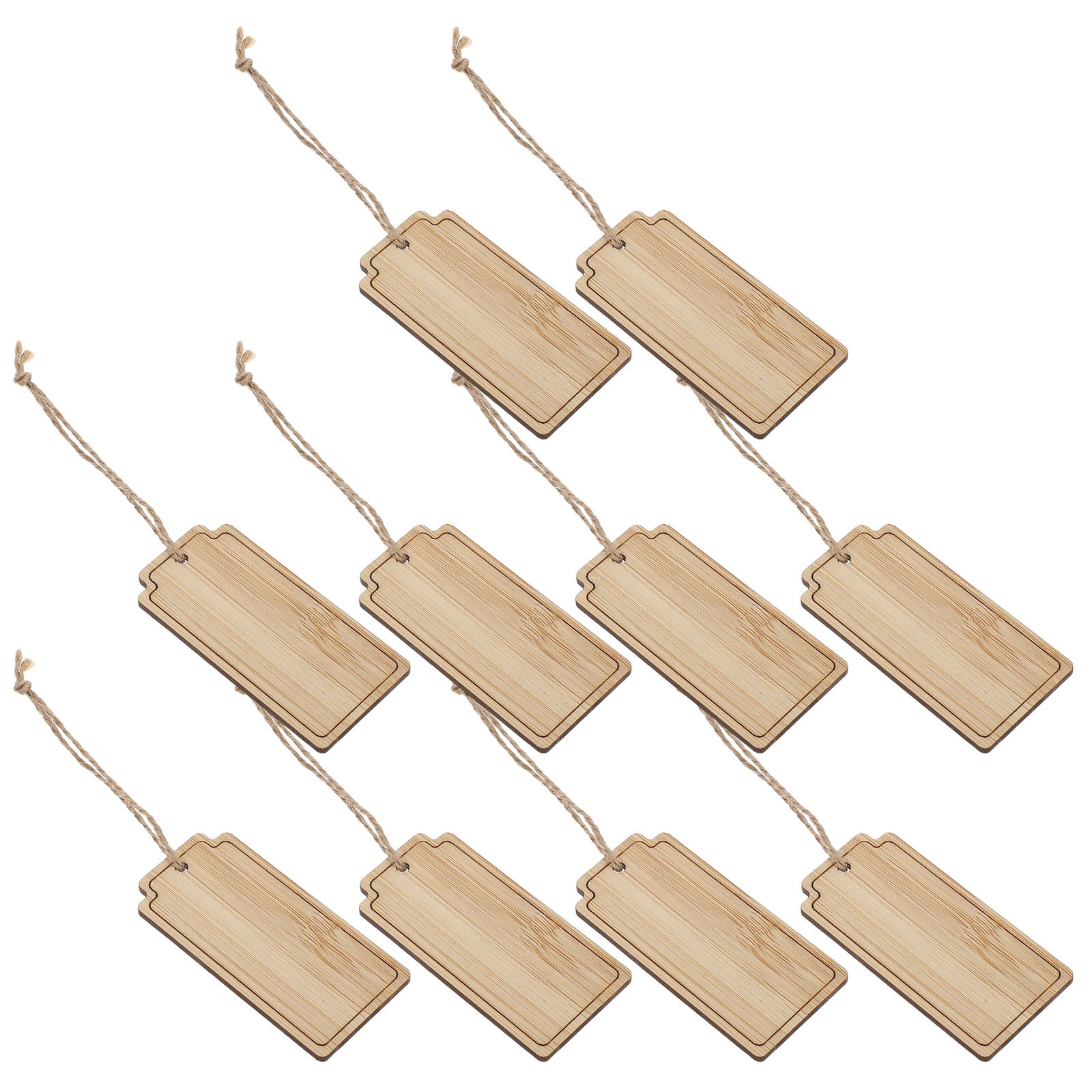 WORGEOUS 10pcs Reusable Wooden Garden Markers with String Waterproof ...
