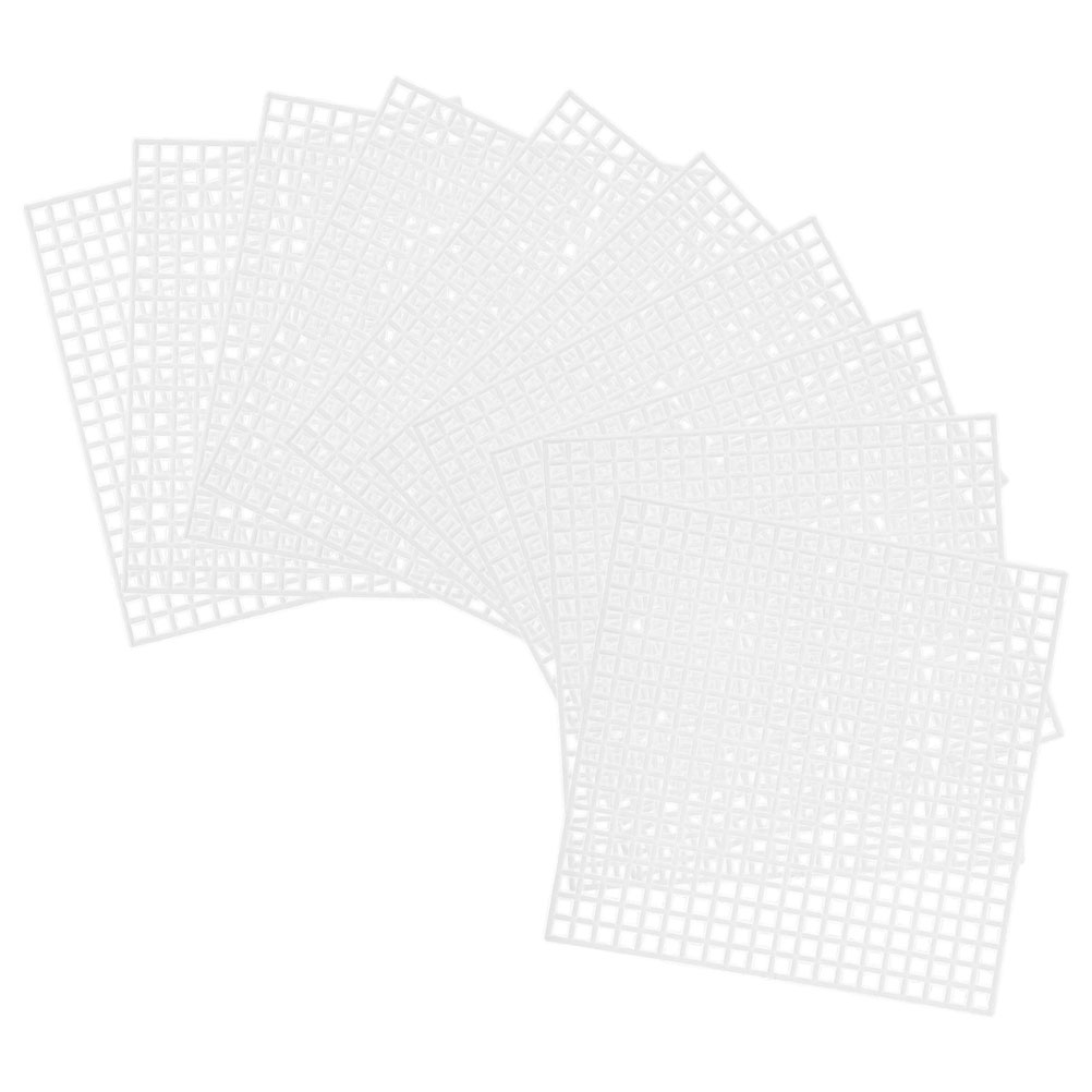 WORGEOUS 10pcs Sewing Mesh Pads Plastic Mesh Sheet Embroidery Grid ...