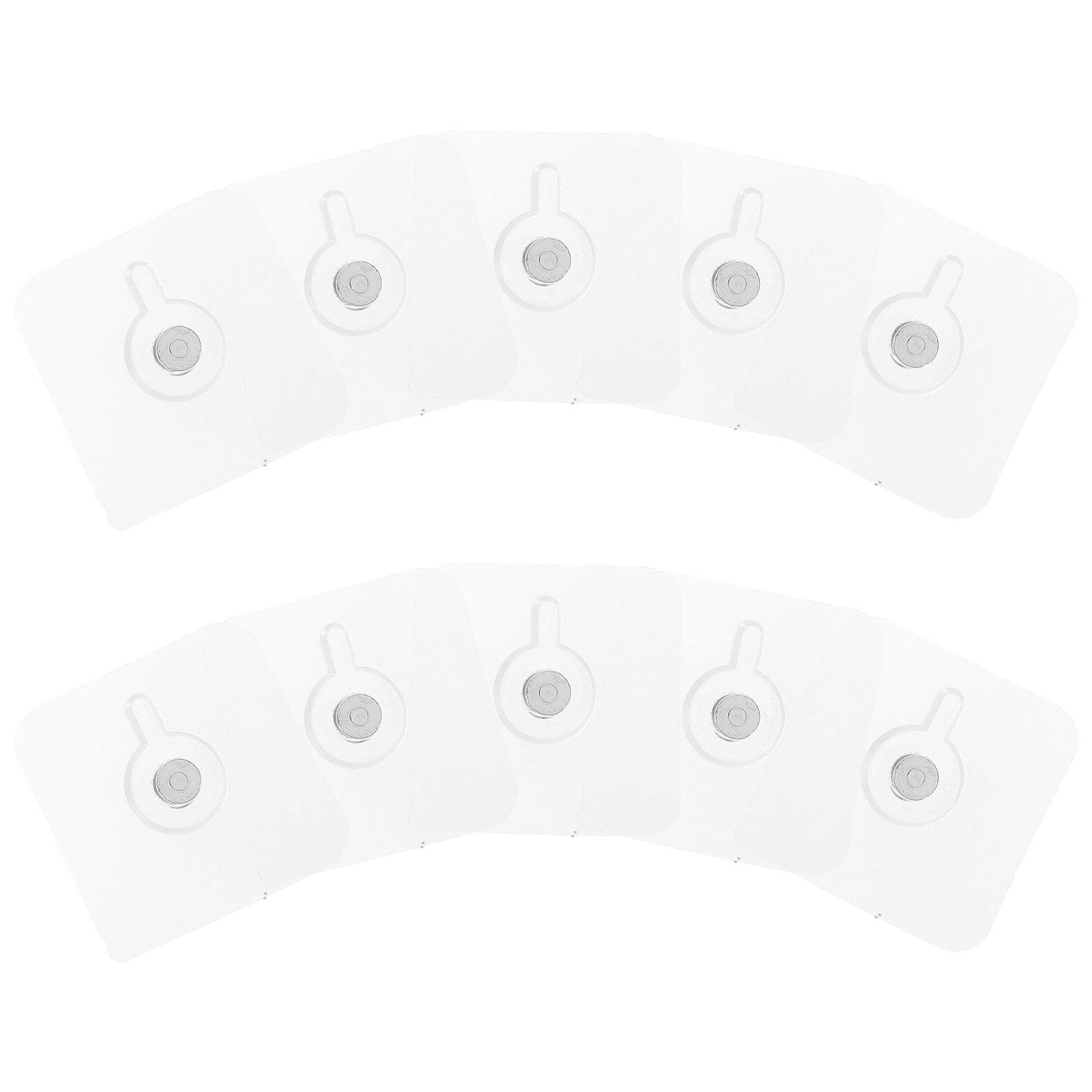 WORGEOUS 10pcs Transparent Stick on Hooks Picture Hangers Without Nails ...