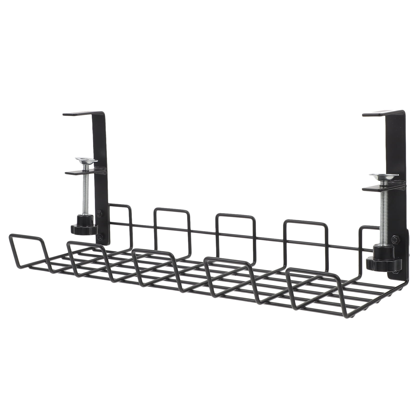 WORGEOUS 10pcs Under Desk Cable Management Tray: Metal Cord Board ...