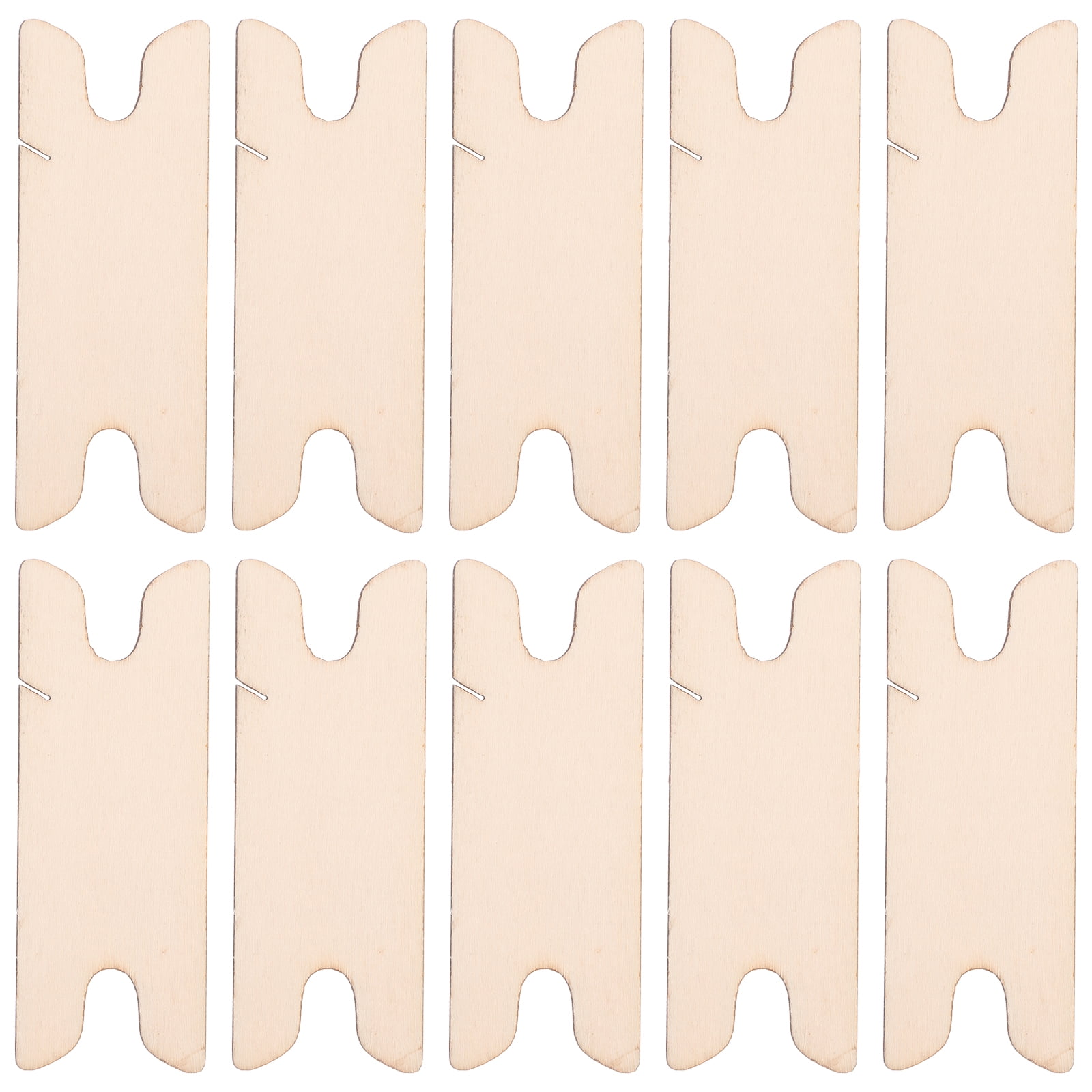 WORGEOUS 10pcs Wood Weaving Shuttles Wood Hand Stick Set Diy Handcrafts ...