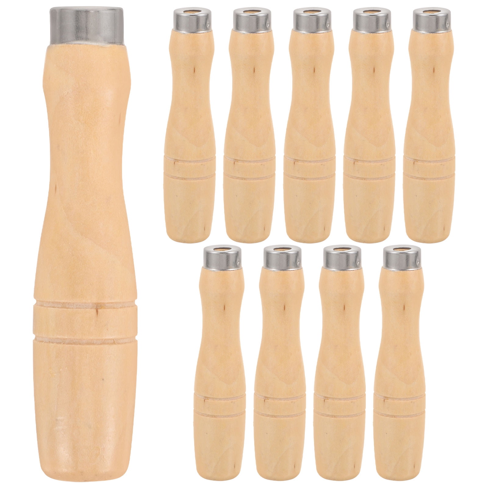 CIMAXIC Craftsmen Wooden Handle for File Cutting Tool Khaki 10pcs ...