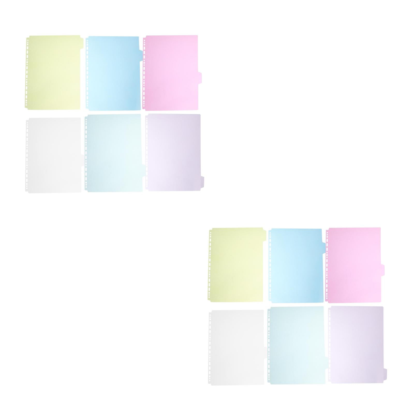 WORGEOUS 12 PCS Contents Dividers Binder Dividers A4 Binder Dividers ...