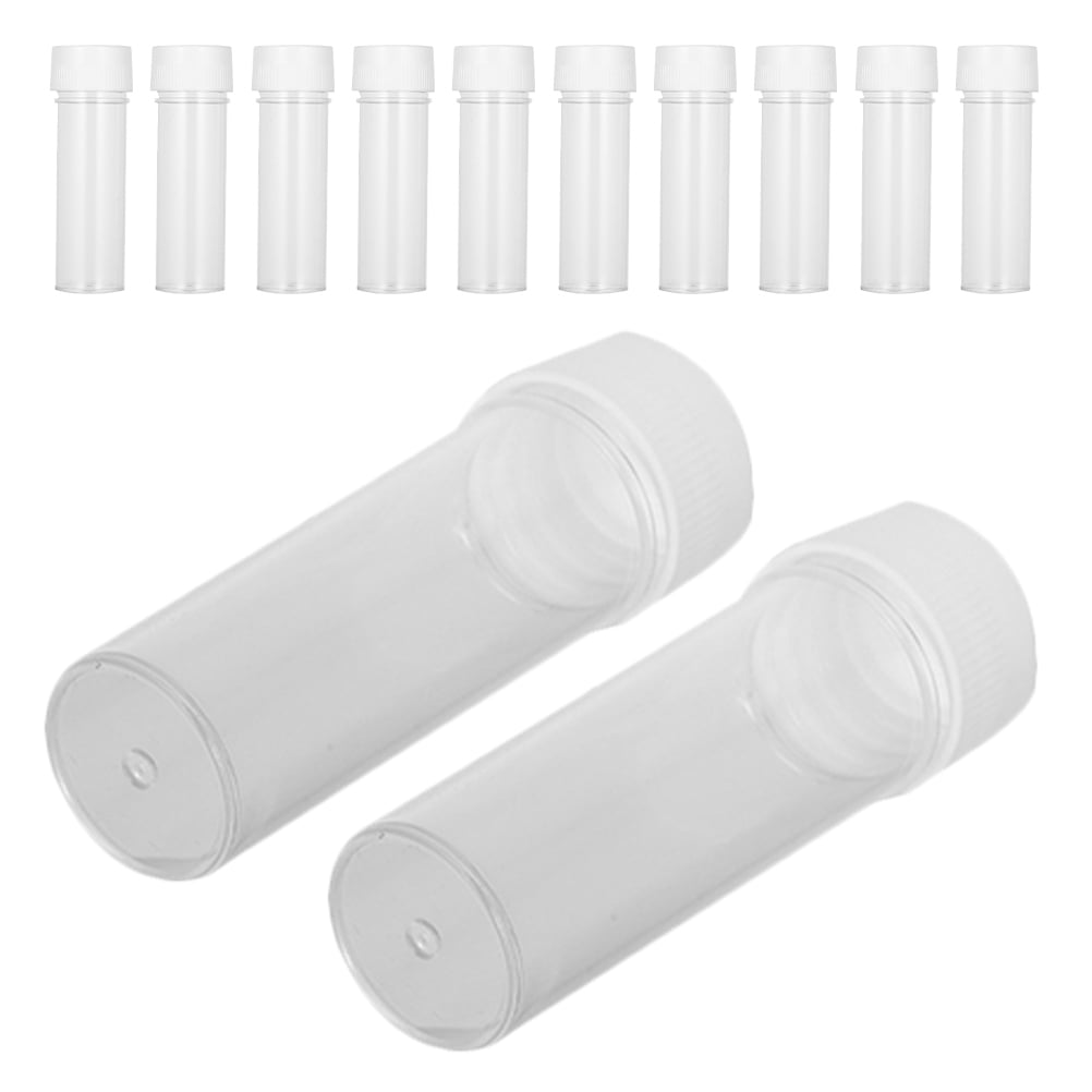 WORGEOUS 12 Pcs Clear Plastic Bottles with Screw Caps for Liquid and ...