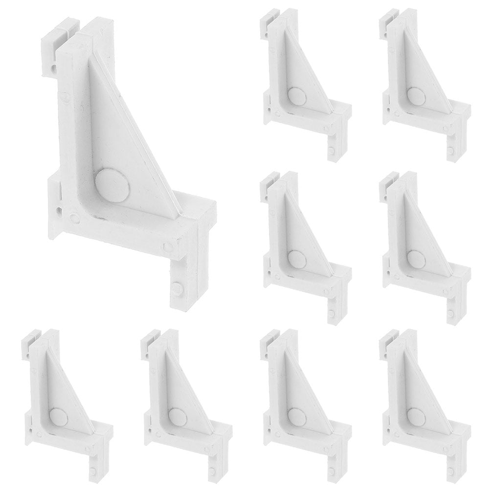 WORGEOUS 12 Pcs Commercial Freezer Shelf Triangle Corner Bracket ...