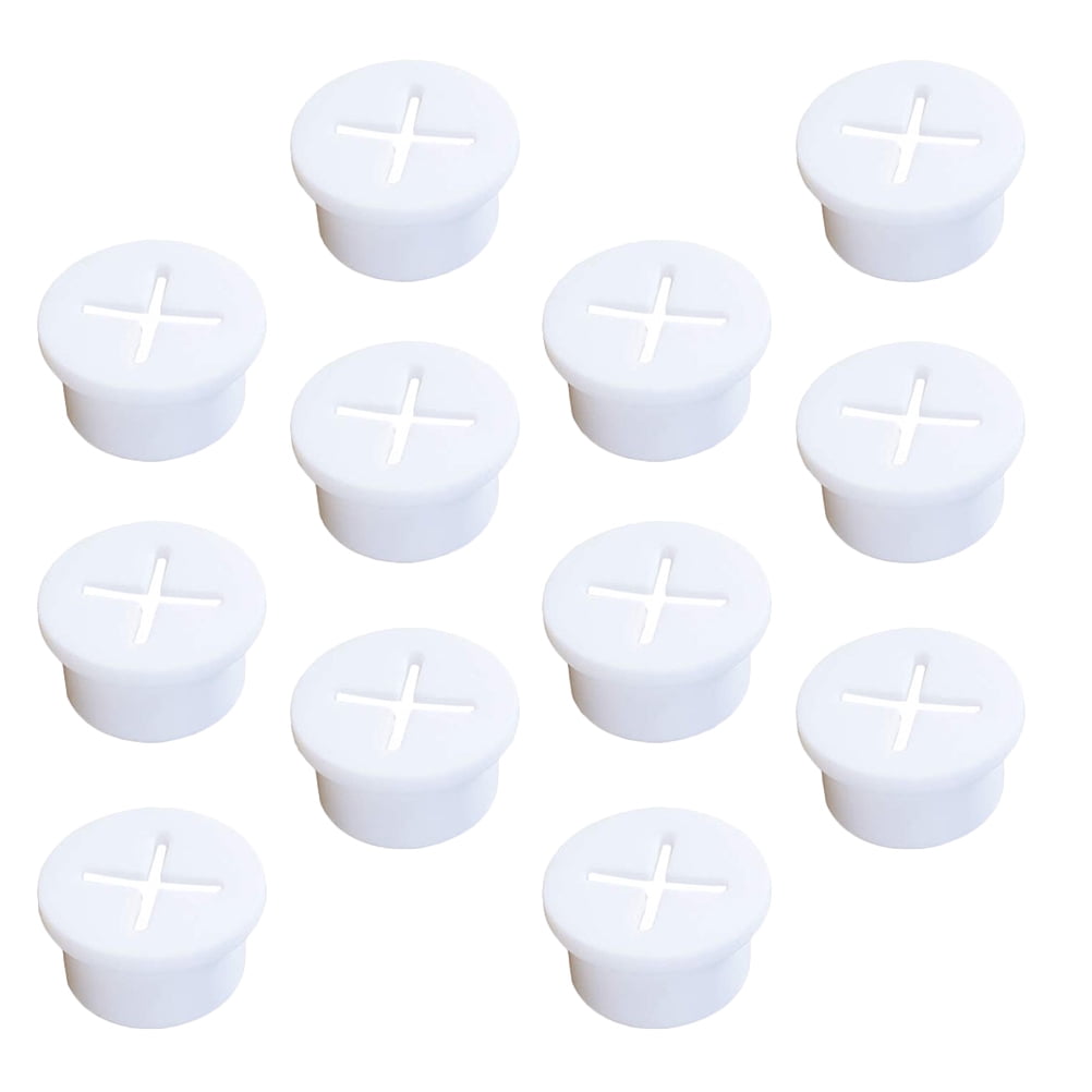 WORGEOUS 12 Pcs Cross Rubber Stopper Cable Ties Surge Desks Wire ...