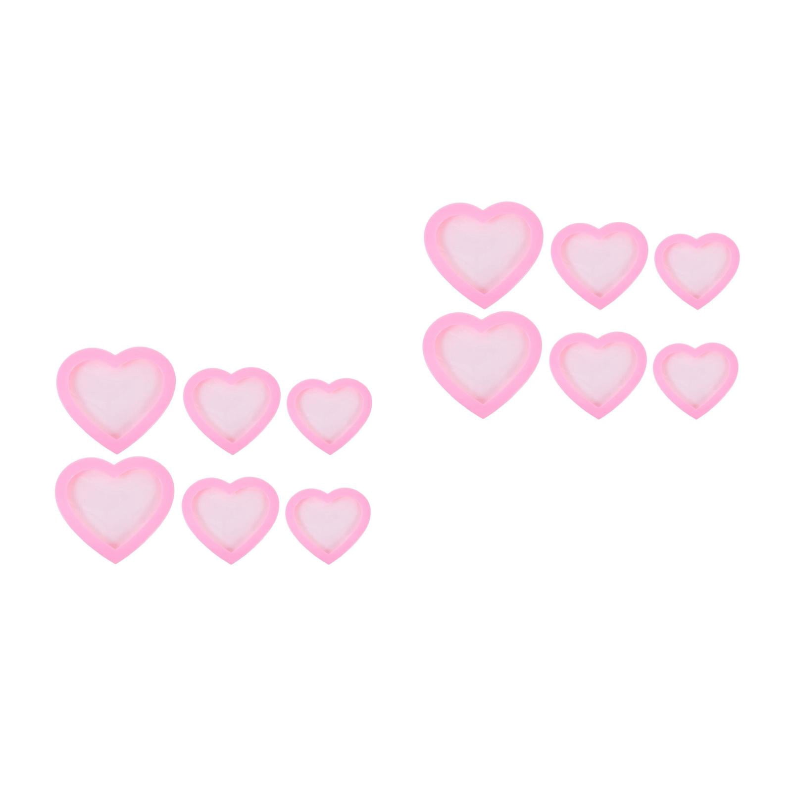 WORGEOUS 12 Pcs Heart Shaped Ring Box For Little Girls Pink Jewelry Box ...