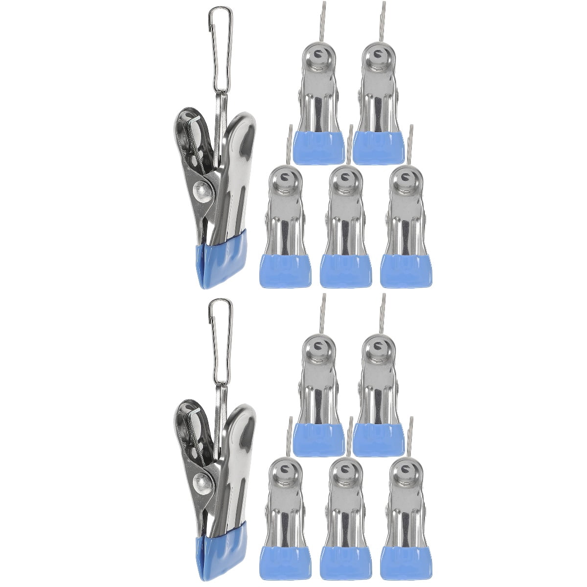 WORGEOUS 12 Pcs Heavy Duty Clothes Pin Laundry Clothespins Closet ...