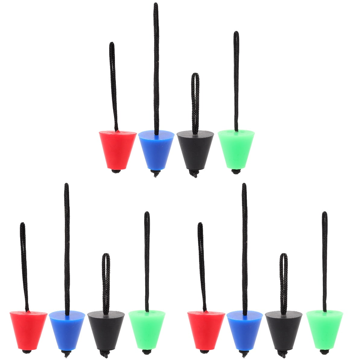 WORGEOUS 12 Pcs Kayak Scupper Plugs Rubber Kayak Drain Holes Stoppers ...